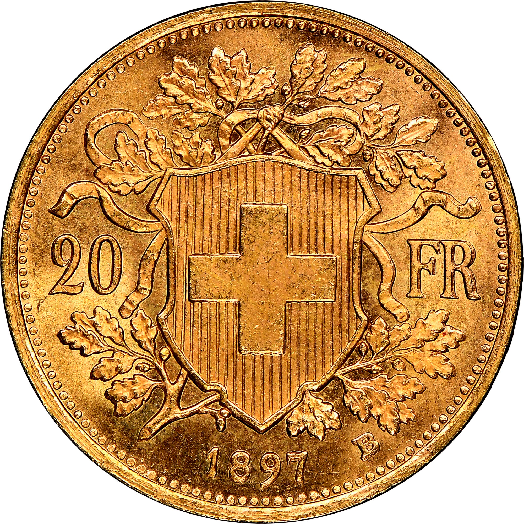 Switzerland 20 Francs KM 35.1 Prices & Values | NGC