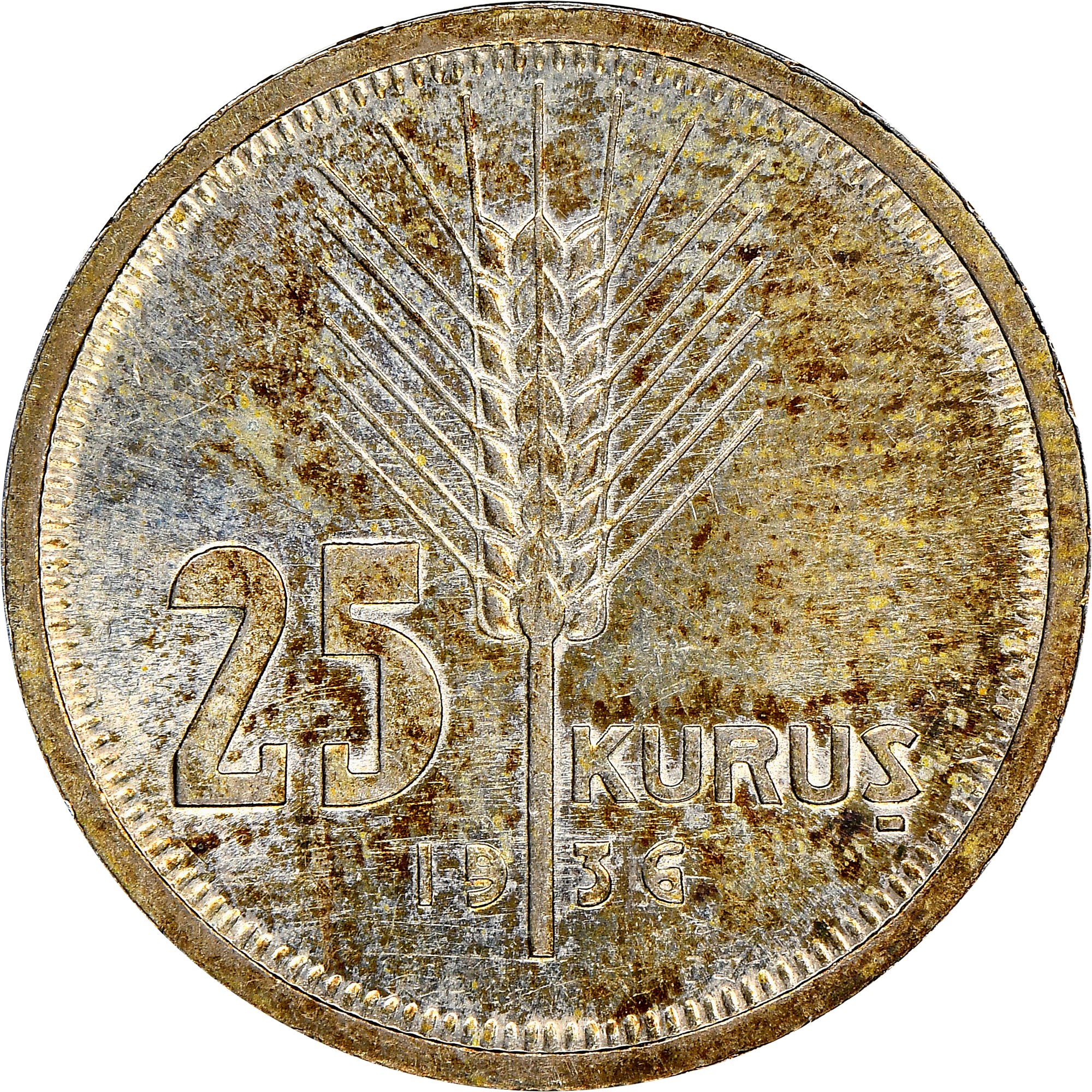 Turkey 25 Kurus KM 864 Prices & Values | NGC