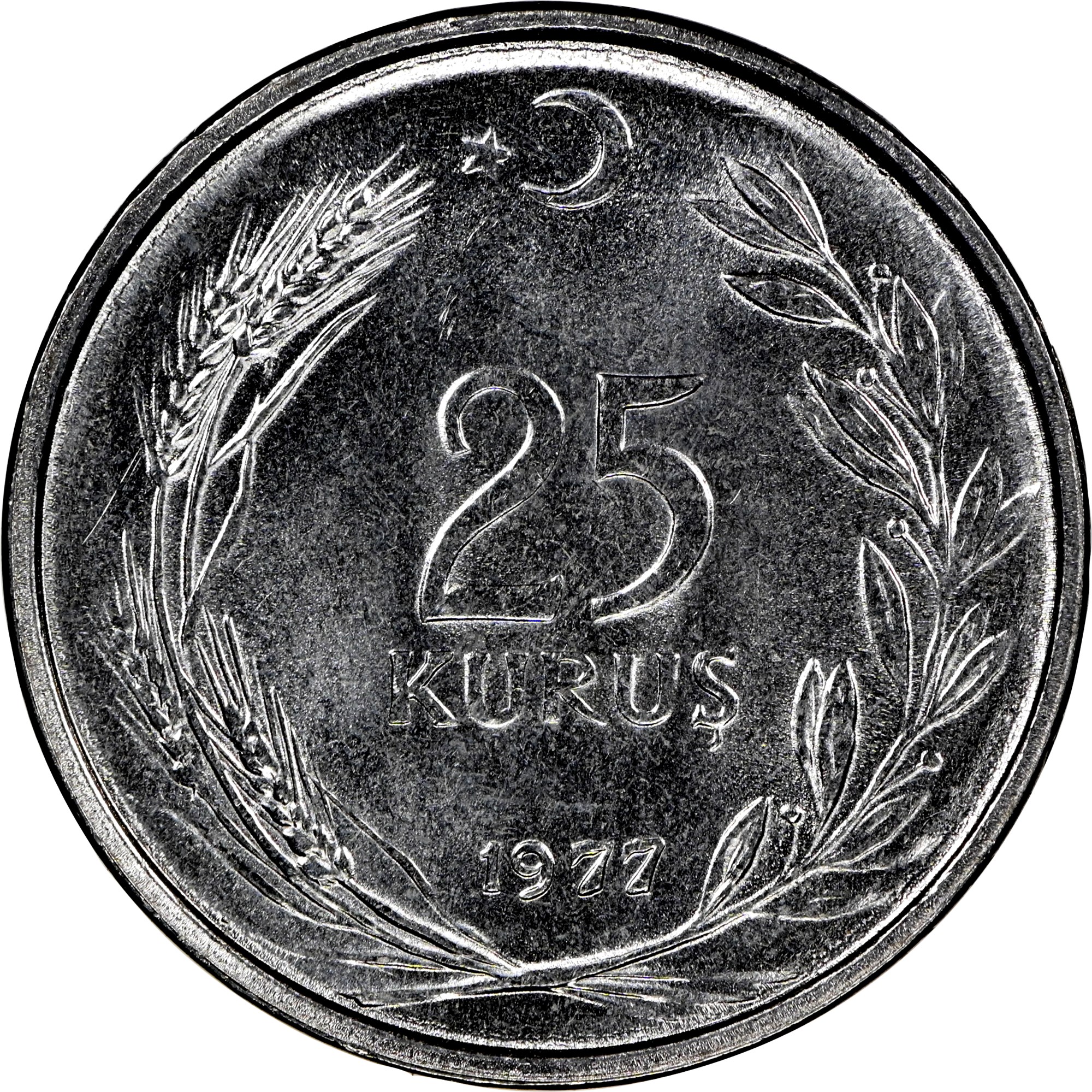Turkey 25 Kurus KM 892.3 Prices & Values | NGC