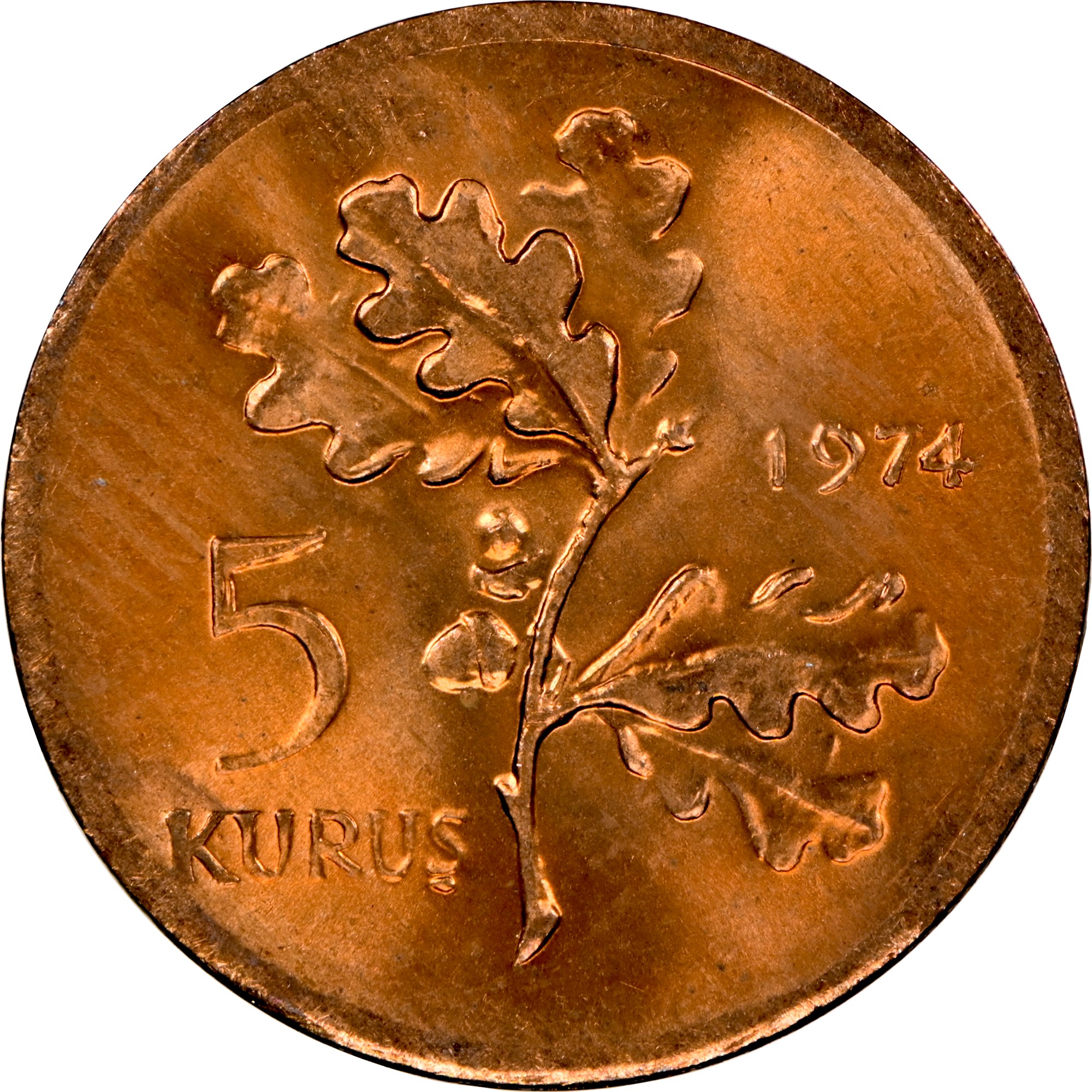 Turkey 5 Kurus KM 890.3 Prices & Values | NGC