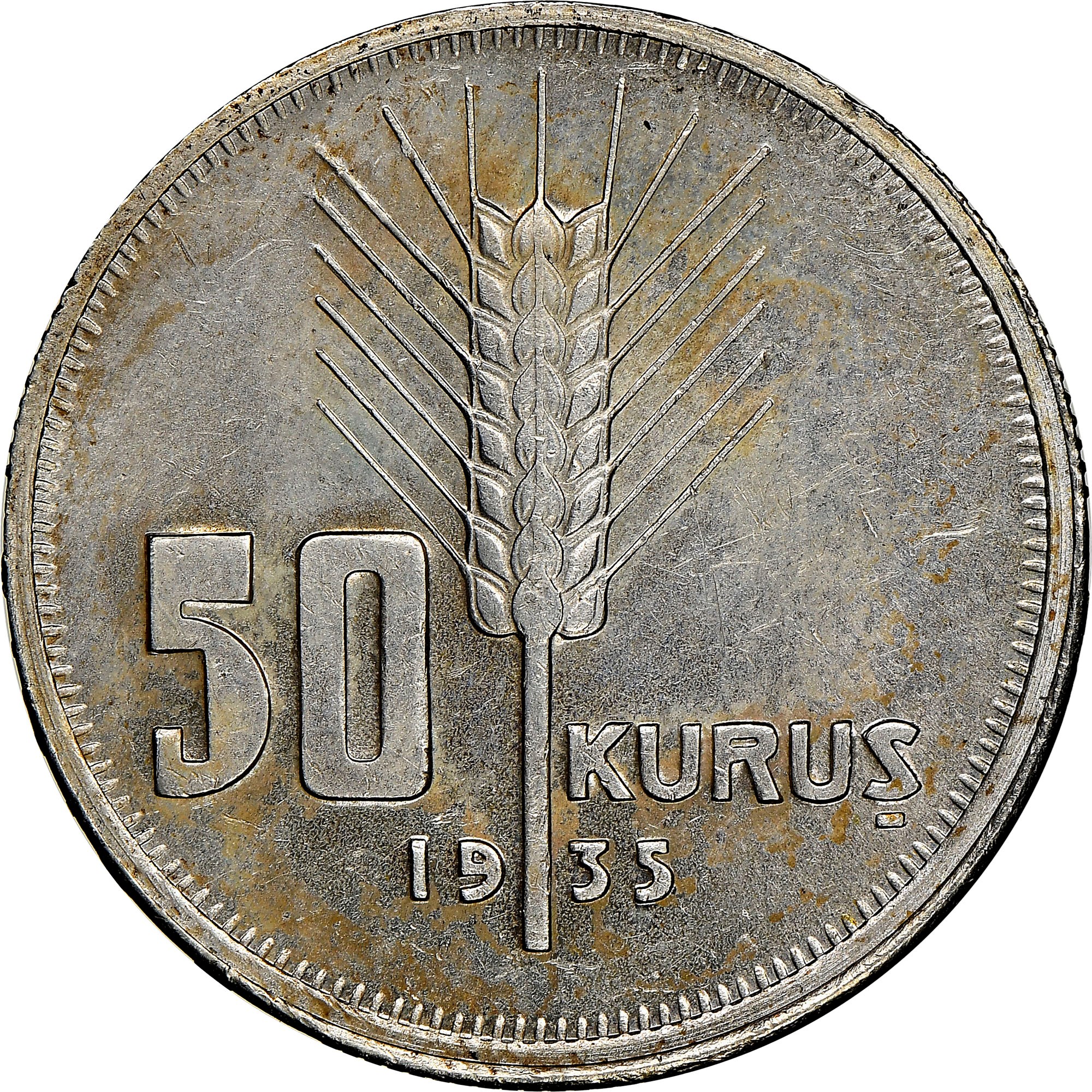 Turkey 50 Kurus KM 865 Prices & Values | NGC