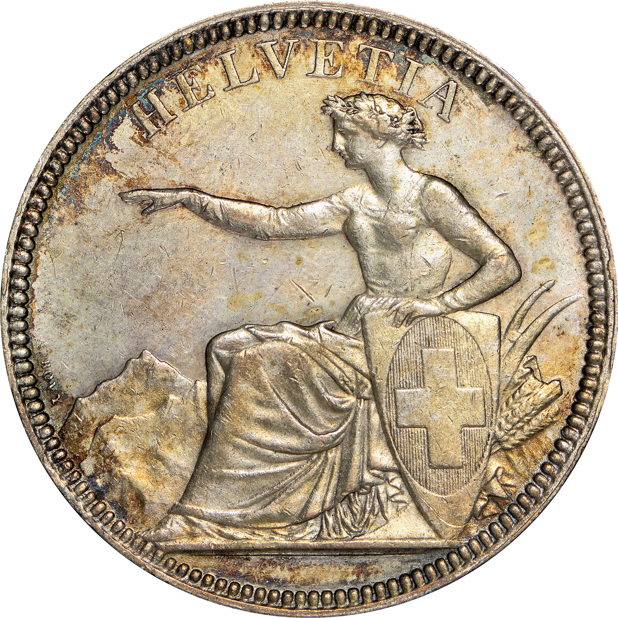 Switzerland 5 Francs KM 11 Prices Values NGC Switzerland 5 Francs KM 11 Prices Values NGC