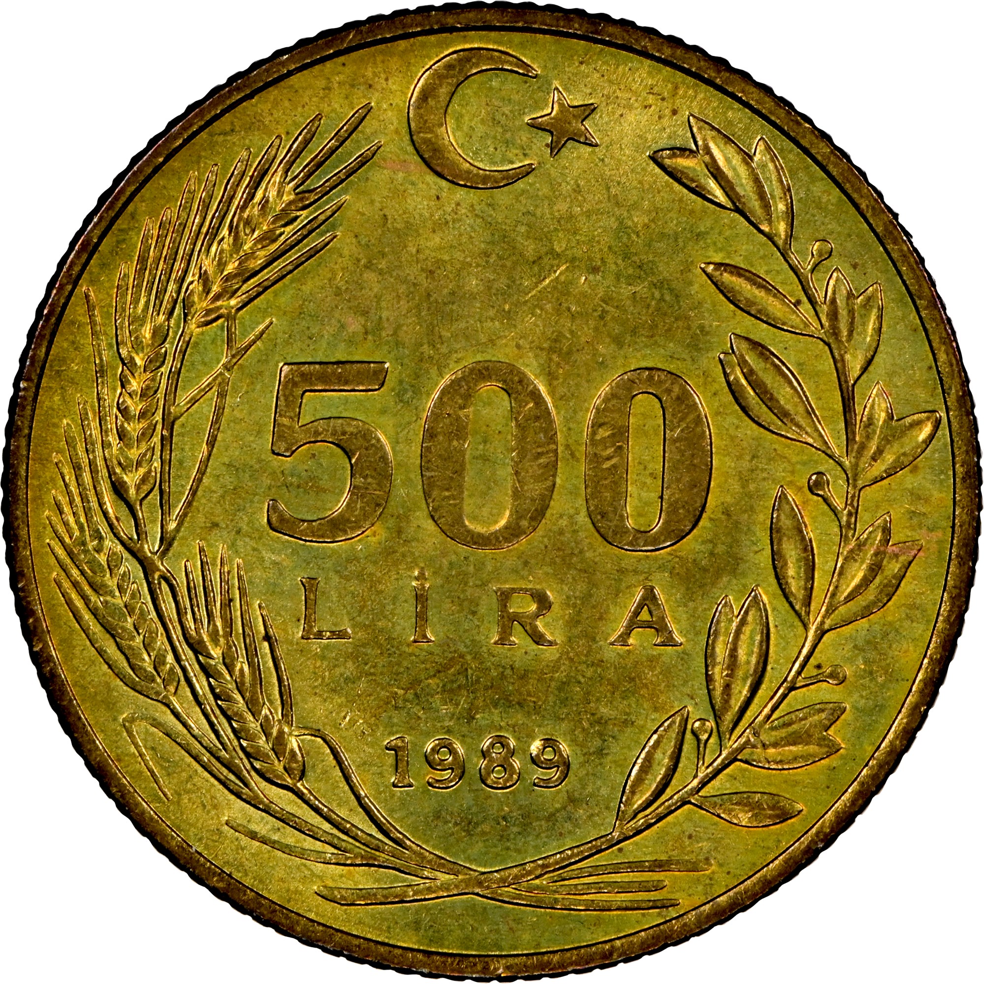 Turkey 500 Lira KM 989 Prices & Values | NGC