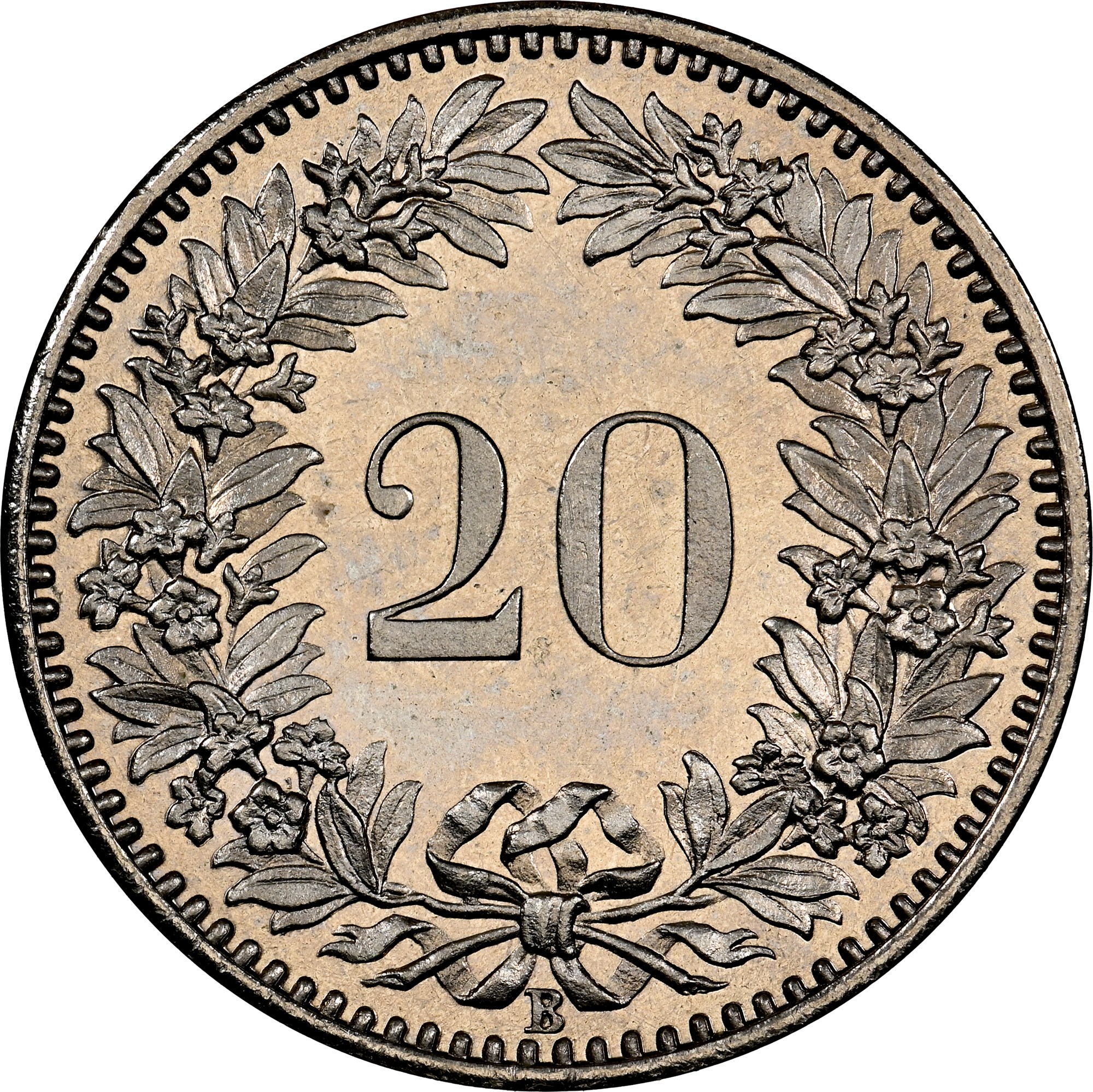 Switzerland 20 Rappen KM 29 Prices & Values | NGC