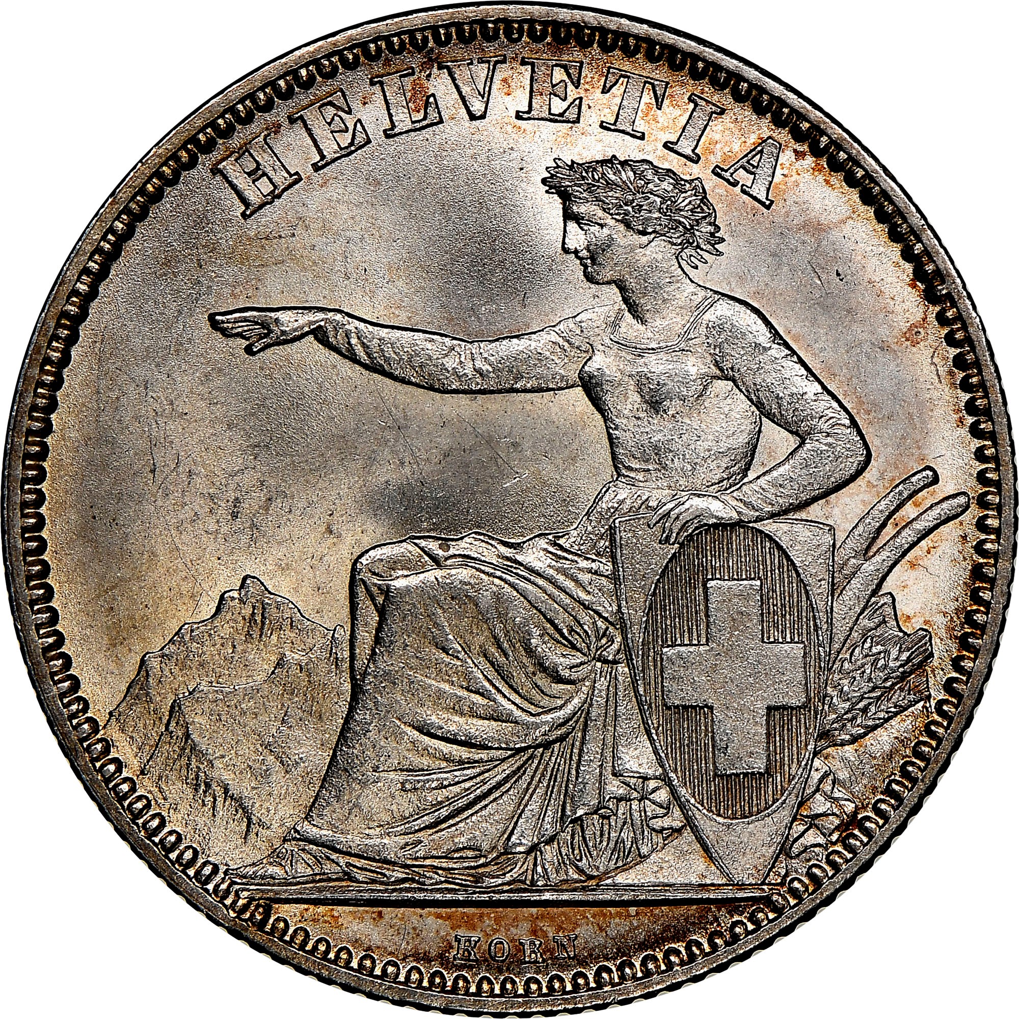 Switzerland 2 Francs KM 10a Prices & Values | NGC