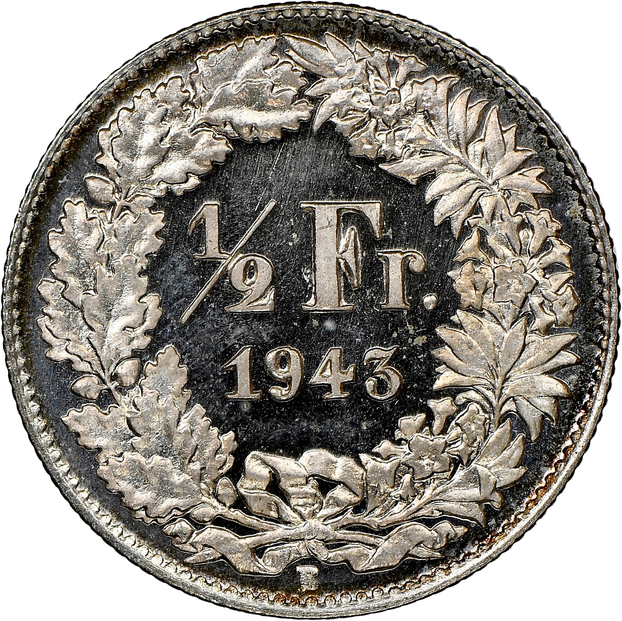 Switzerland 1/2 Franc KM 23 Prices & Values | NGC