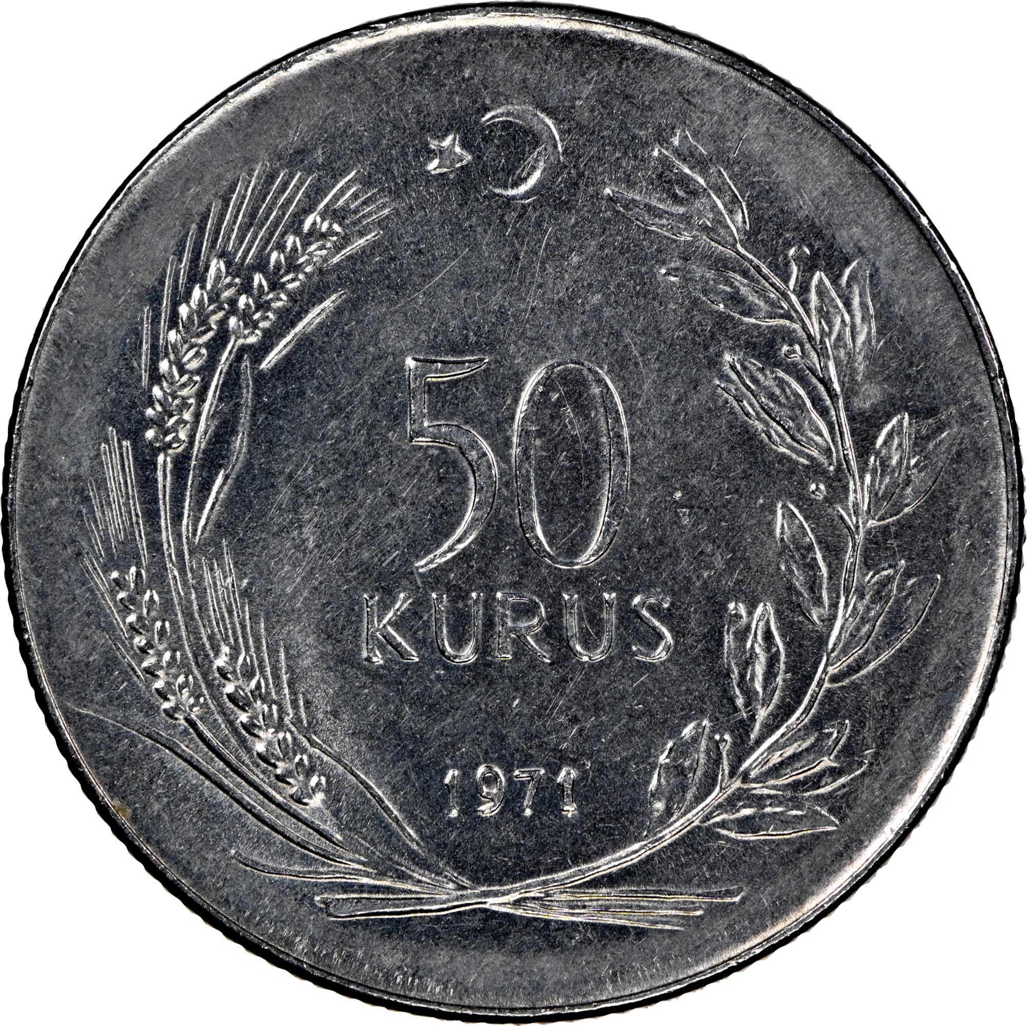 Turkey 50 Kurus KM 899 Prices & Values | NGC
