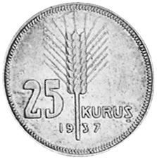 Turkey 25 Kurus KM 864 Prices & Values | NGC