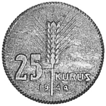 Turkey 25 Kurus KM 880 Prices & Values | NGC