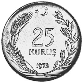 Turkey 25 Kurus KM 892.3 Prices & Values | NGC