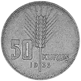Turkey 50 Kurus KM 865 Prices & Values | NGC