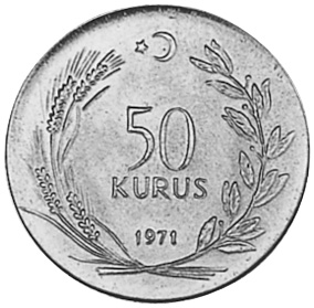 Turkey 50 Kurus KM 899 Prices & Values | NGC