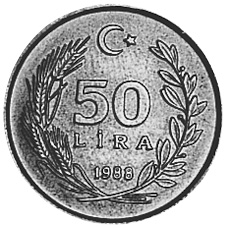 Turkey 50 Lira KM 987 Prices & Values | NGC