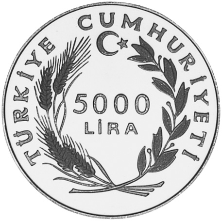 Turkey 5000 Lira KM 970 Prices & Values | NGC