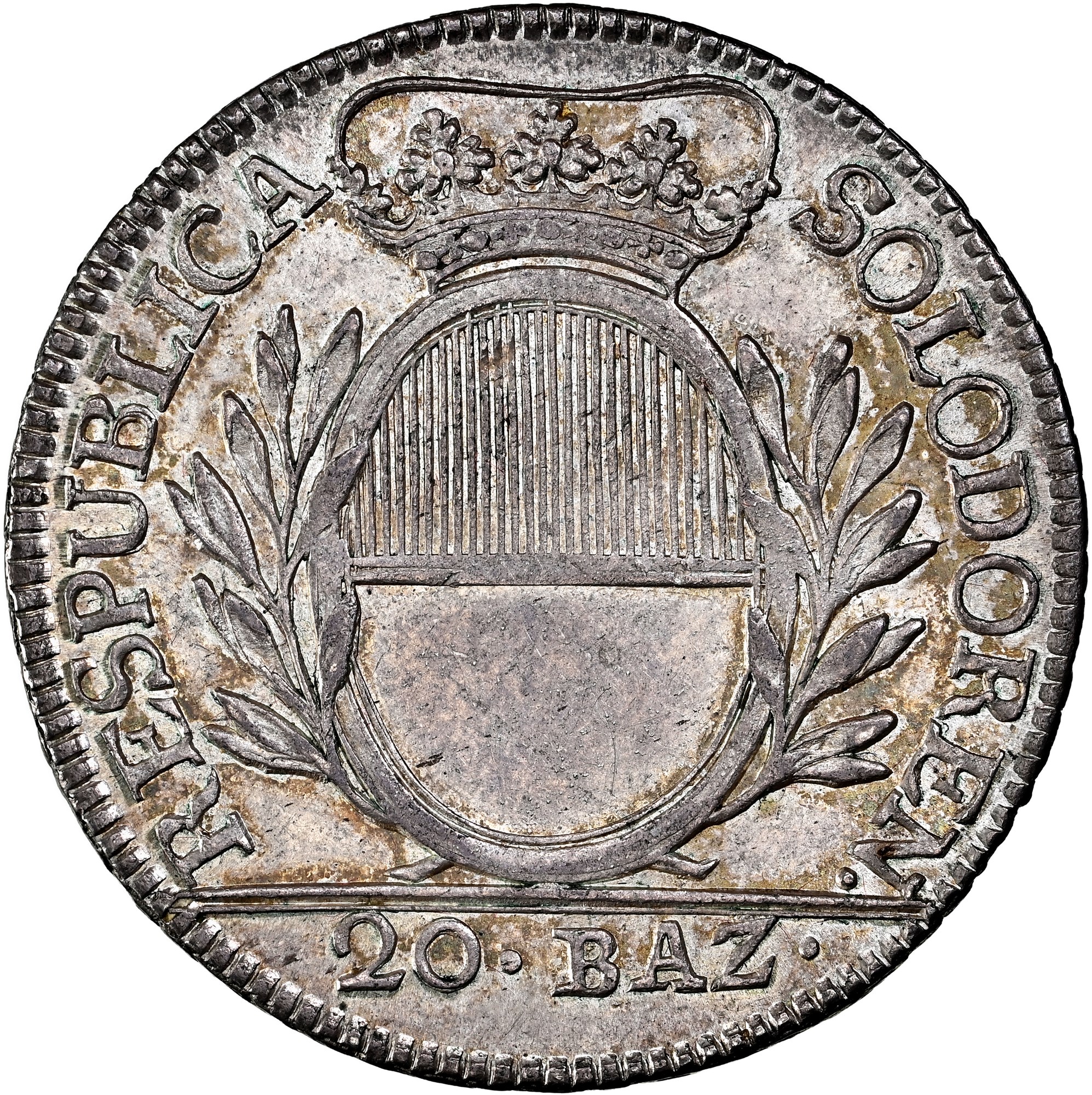 Swiss Cantons SOLOTHURN 20 Batzen KM 57 Prices & Values | NGC