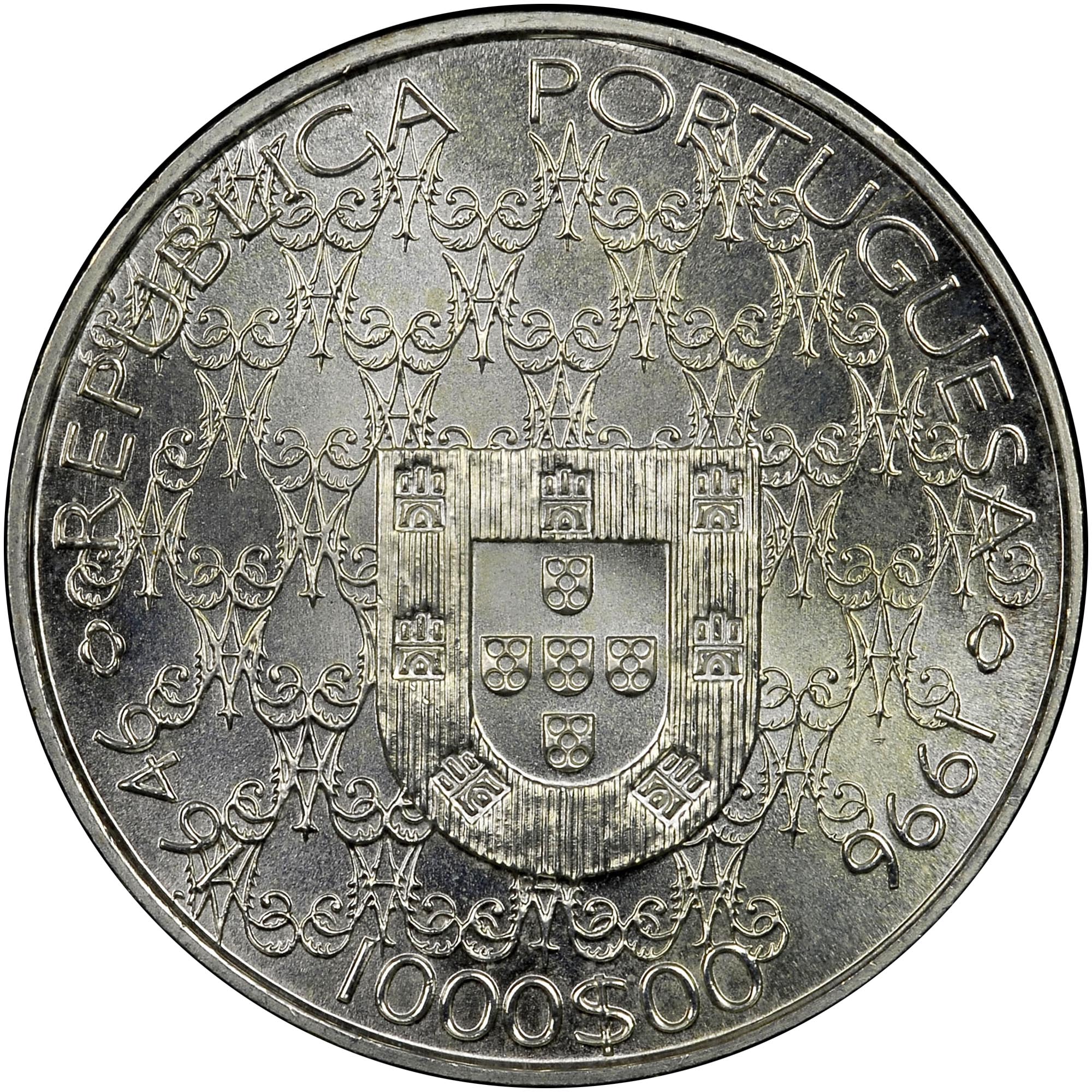 Portugal 1000 Escudos KM 696 Prices & Values | NGC