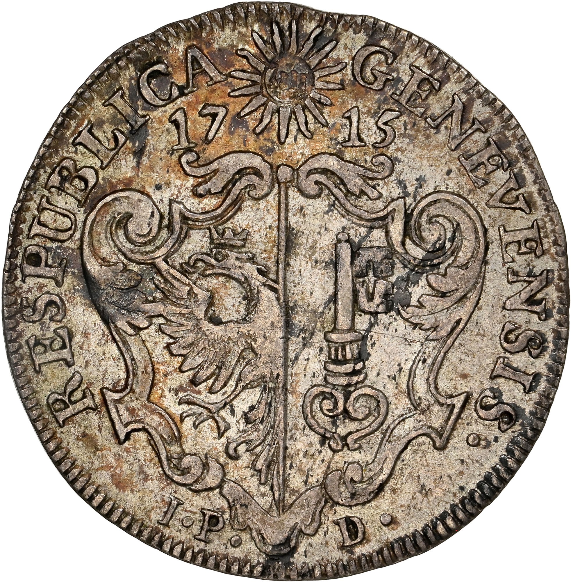 Swiss Cantons GENEVA (Swiss Cantons) 10-1/2 Sols KM 61 Prices & Values