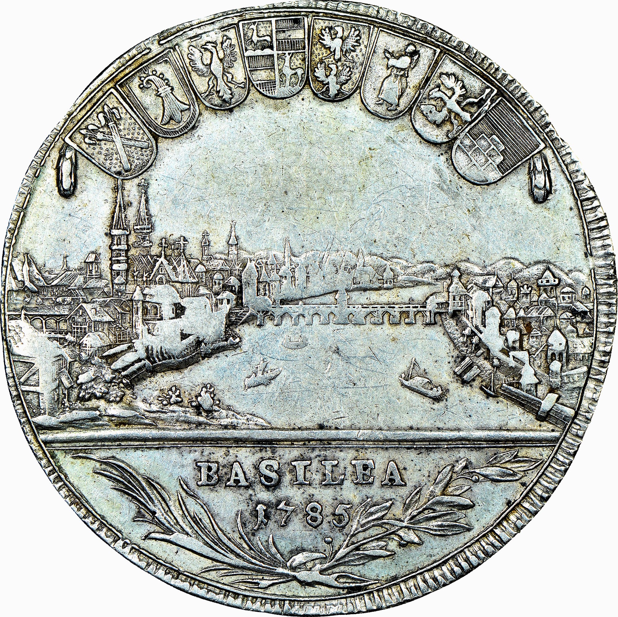 Swiss Cantons BASEL Thaler KM 179 Prices & Values | NGC