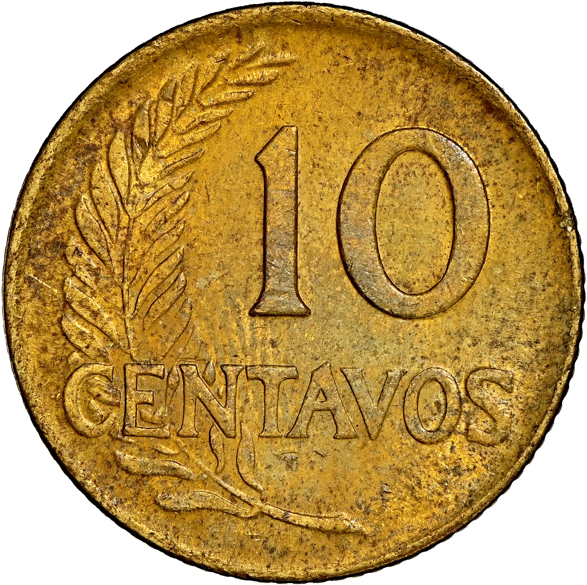 Peru 10 Centavos KM 224.2 Prices & Values | NGC