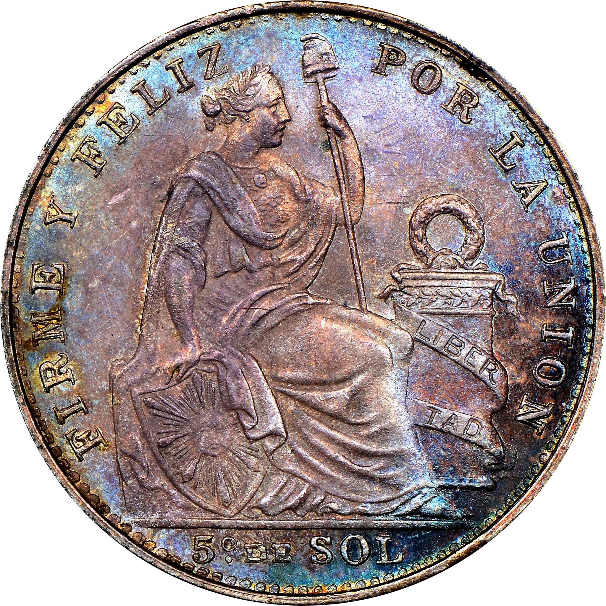 Peru 1/5 Sol KM 205.2 Prices & Values | NGC