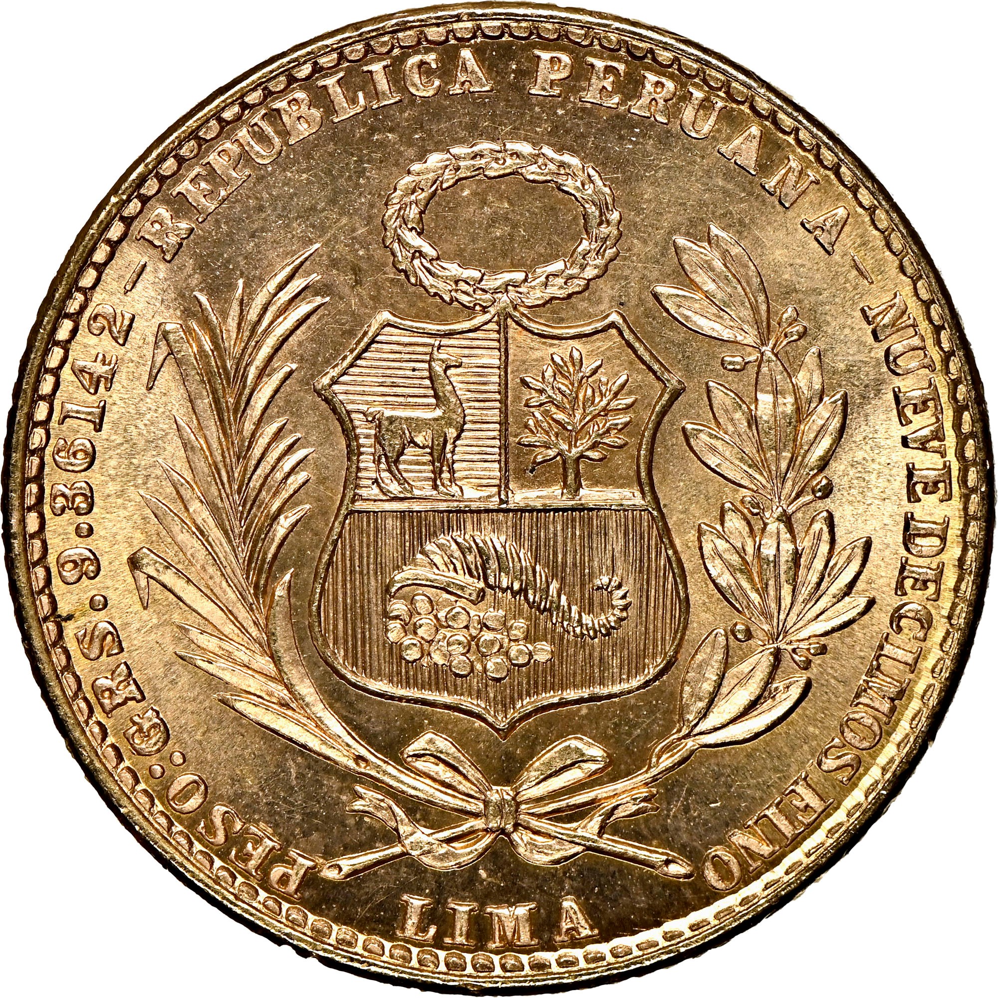 Peru 20 Soles KM 229 Prices & Values | NGC