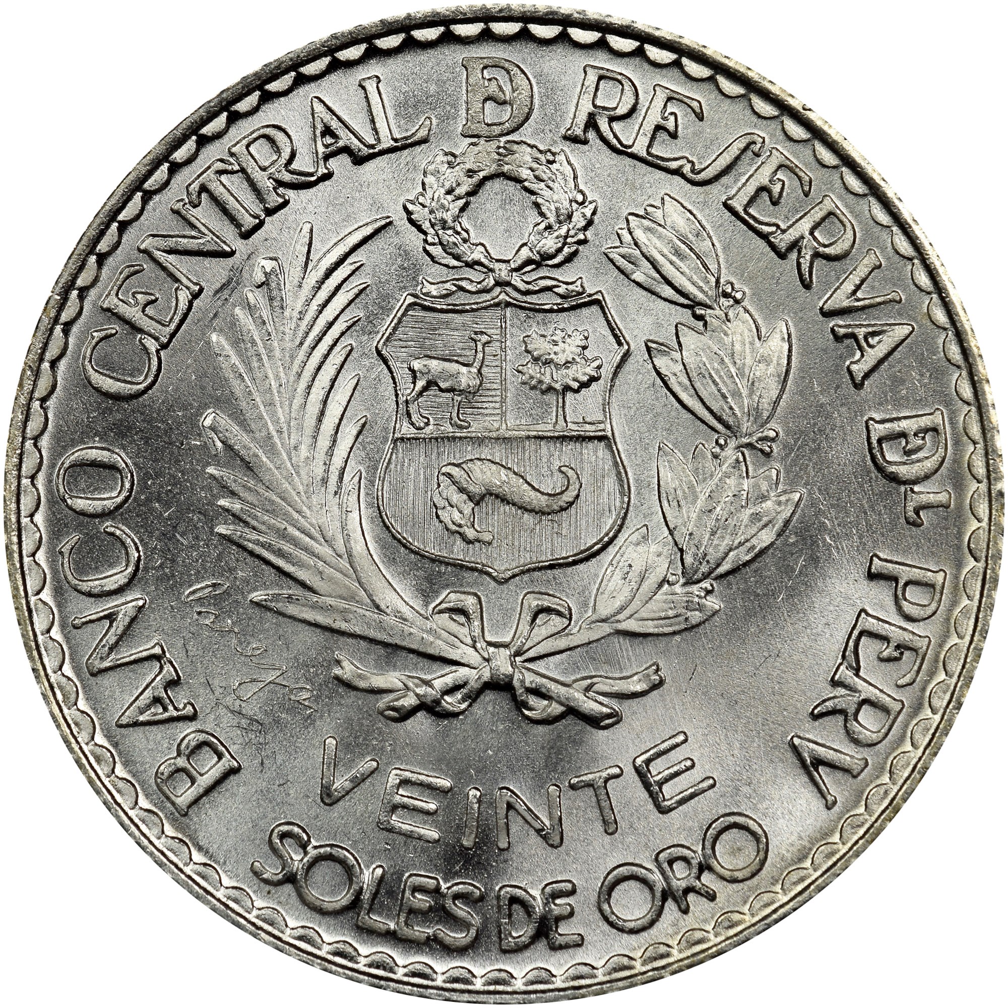 Peru 20 Soles KM 249 Prices & Values | NGC