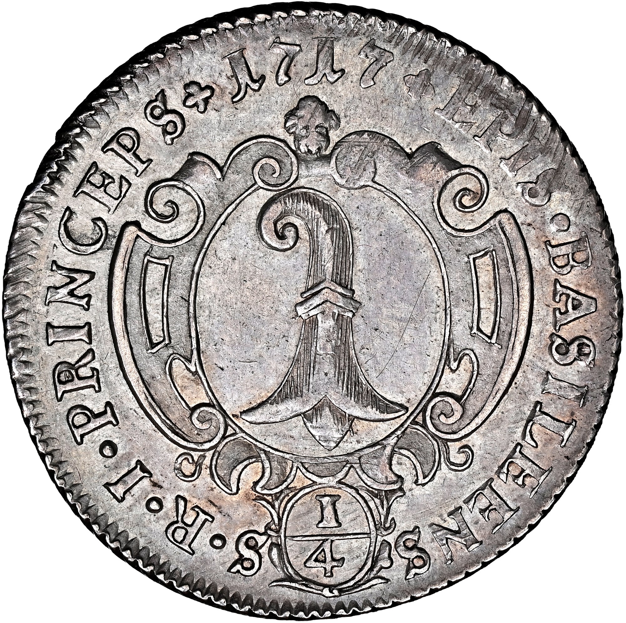 Swiss Cantons BASEL 1/4 Thaler KM 32 Prices & Values | NGC