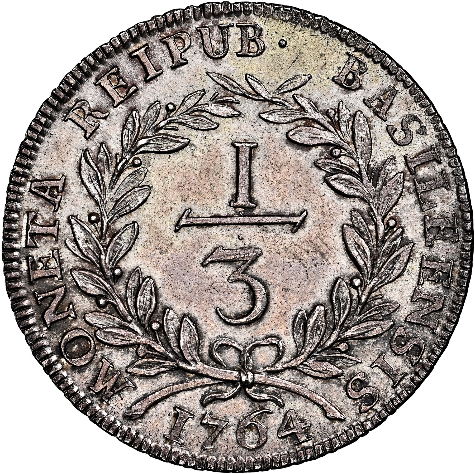 Swiss Cantons BASEL 1/3 Thaler KM 167 Prices & Values | NGC