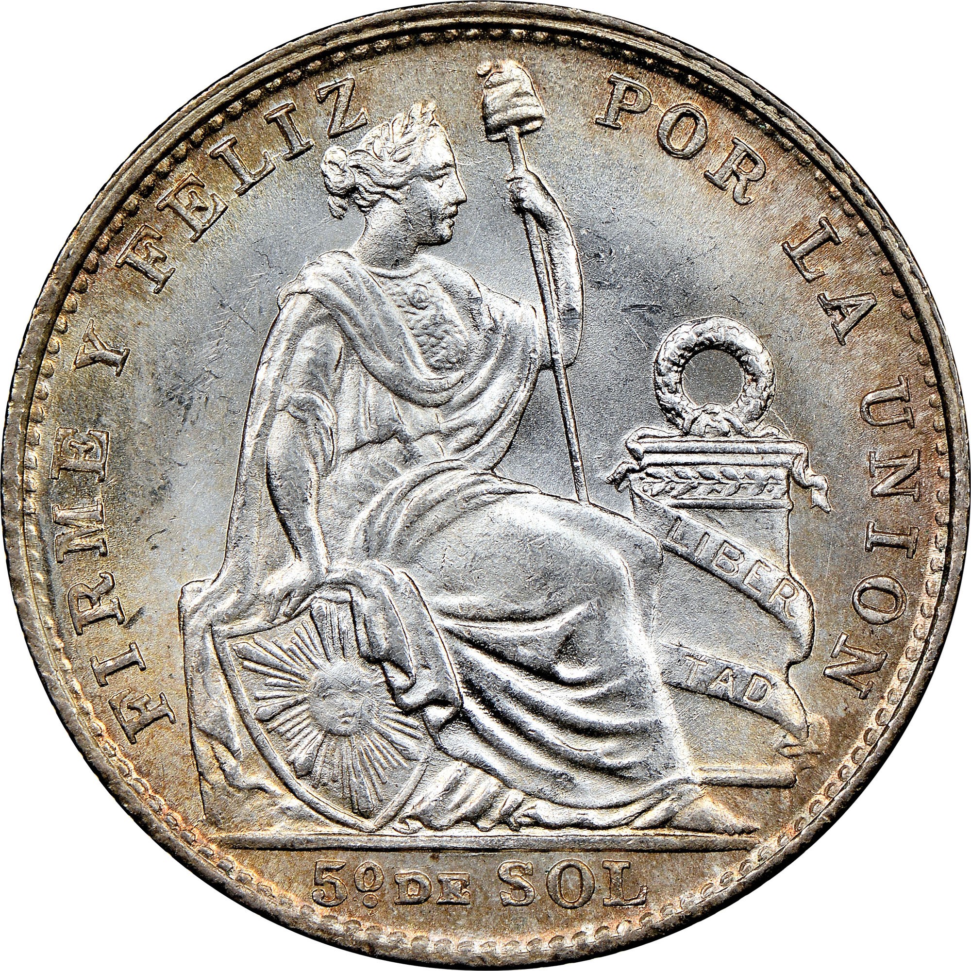 Peru 1/5 Sol KM 205.2 Prices & Values | NGC