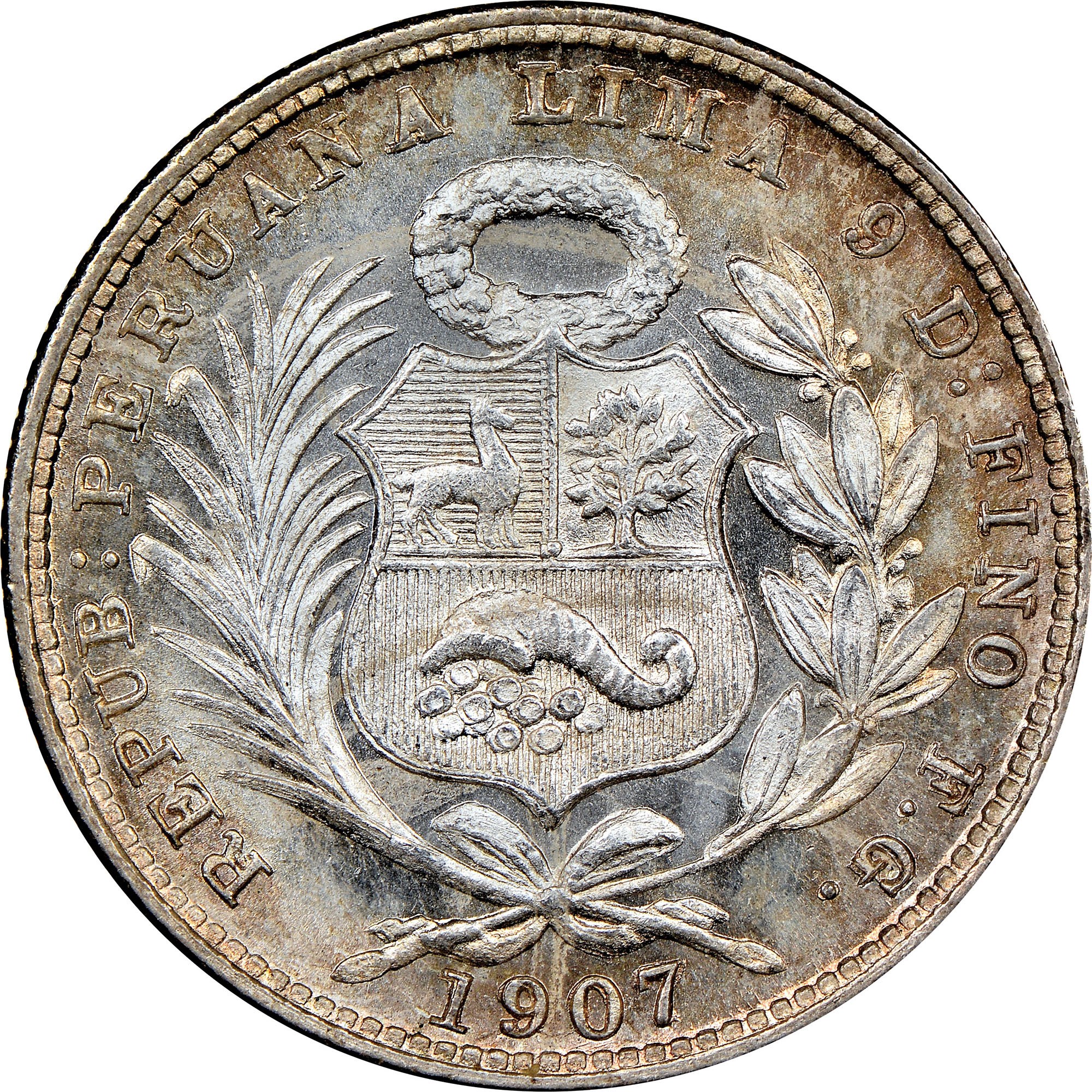 Peru 1/5 Sol KM 205.2 Prices & Values | NGC