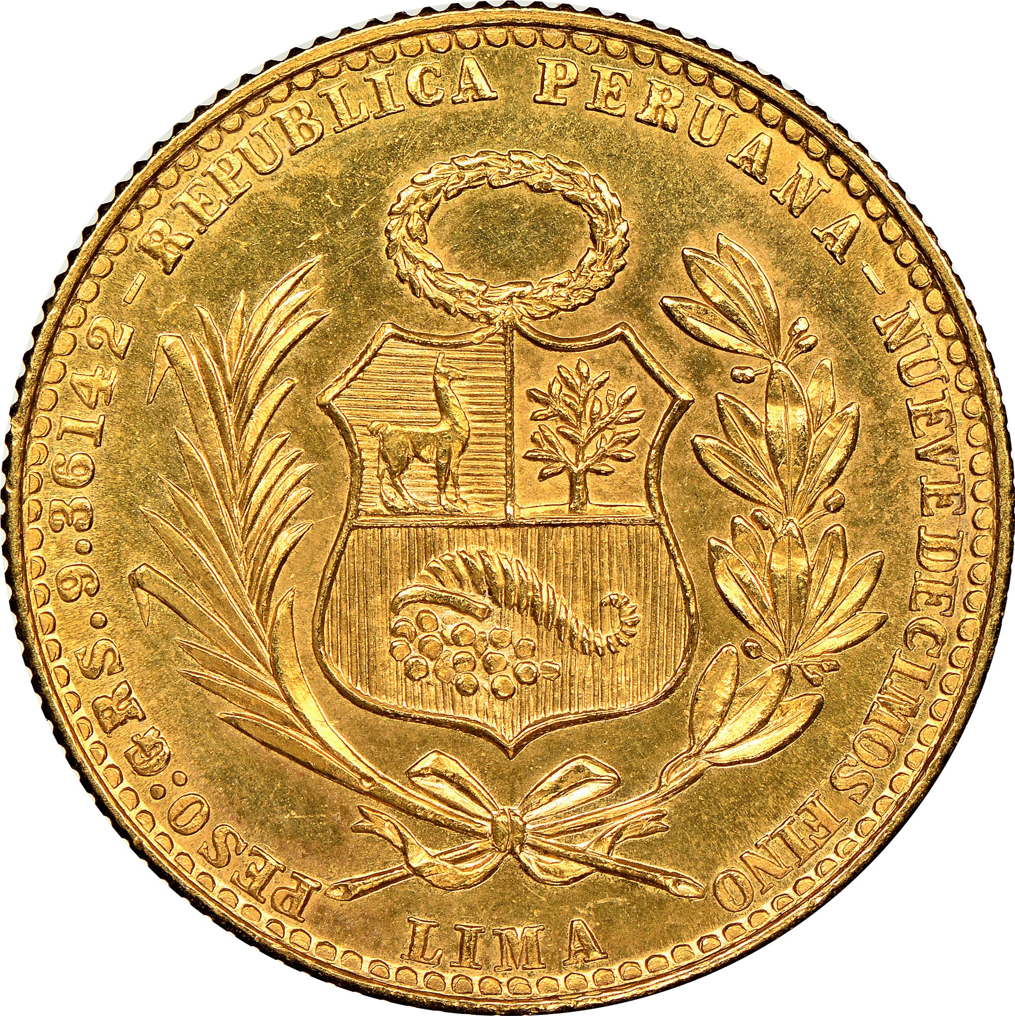 Peru 20 Soles KM 229 Prices & Values | NGC