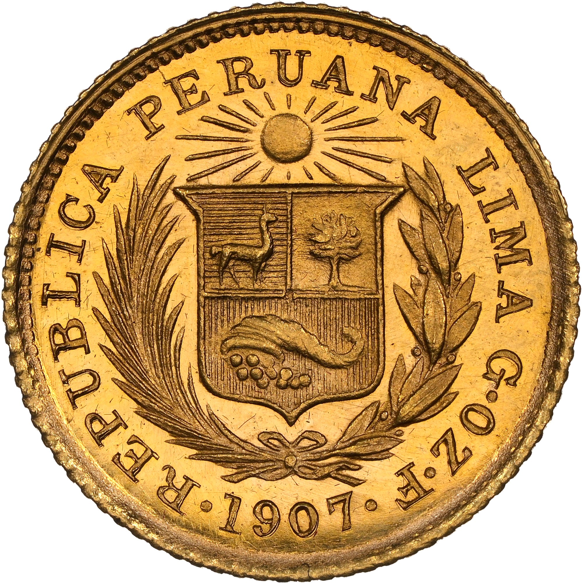 Peru 1/5 Libra KM 210 Prices & Values | NGC