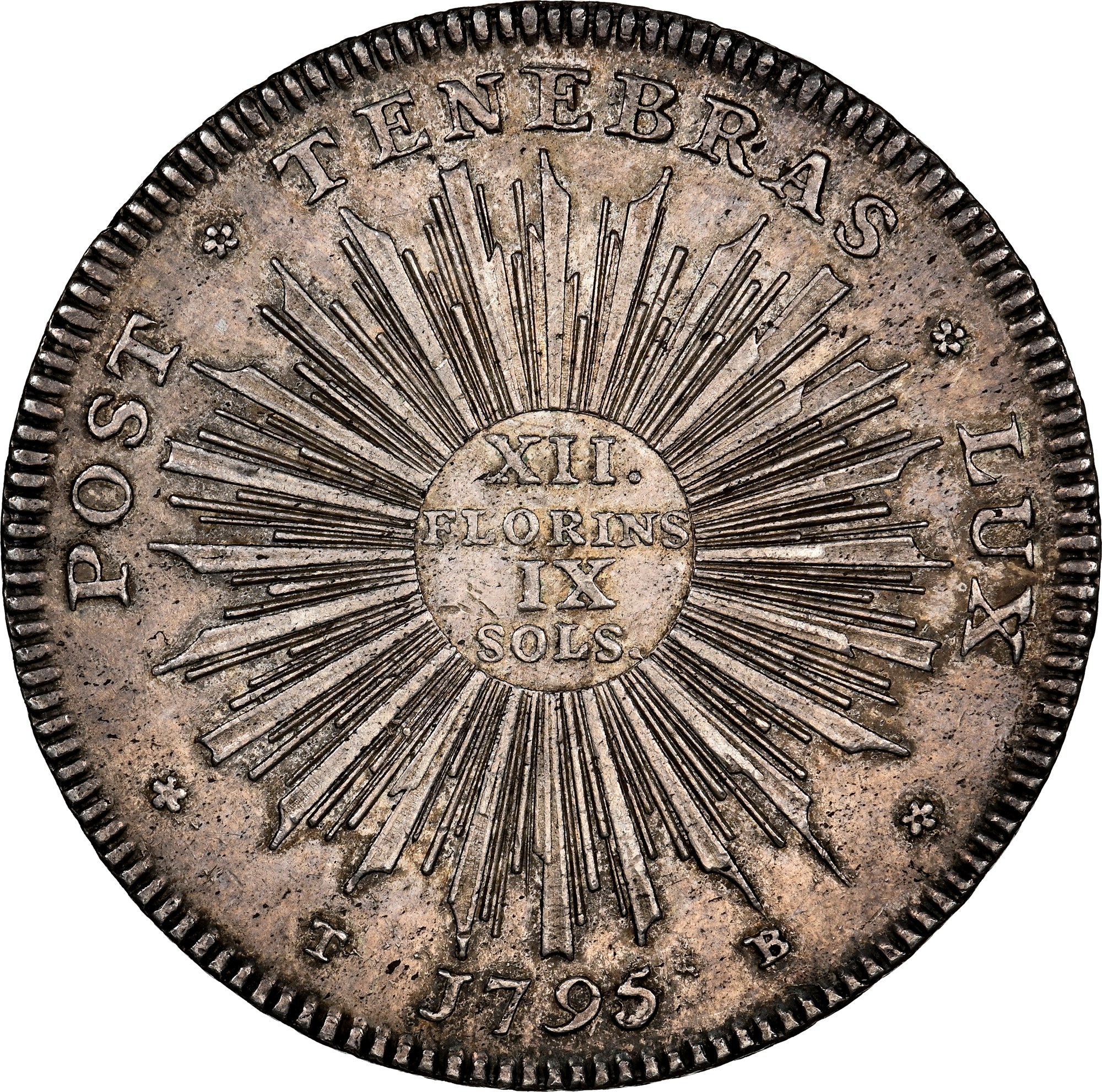 Swiss Cantons GENEVA (Swiss Cantons) Xii Florins / Ix Sols KM 111 Pric