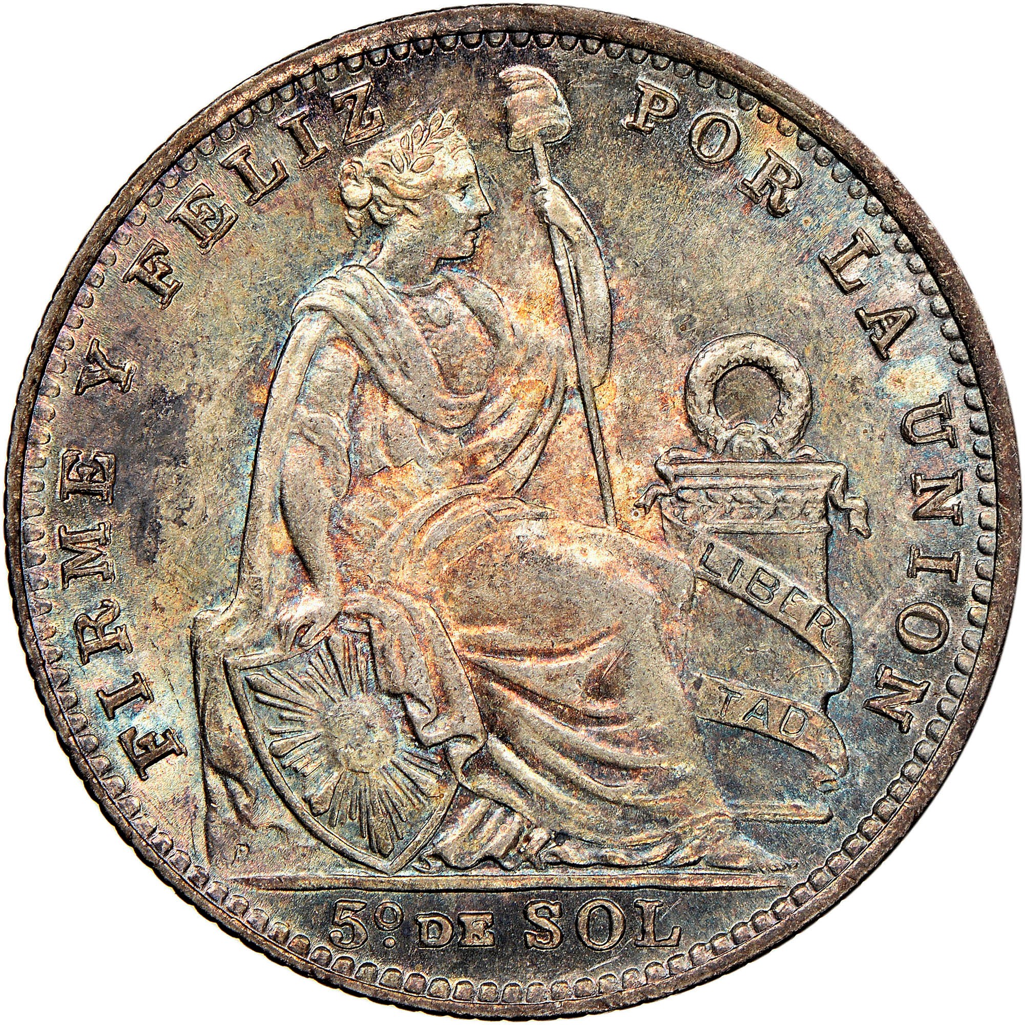 Peru 1/5 Sol KM 205.2 Prices & Values | NGC