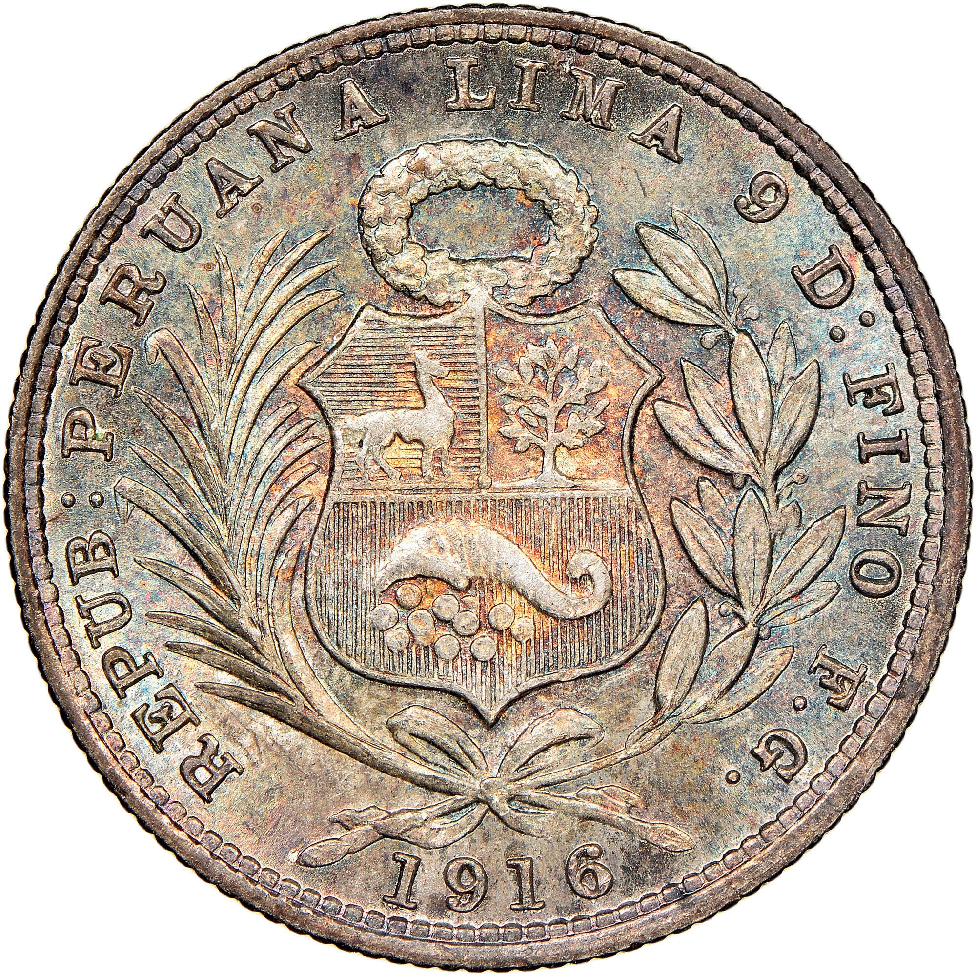 Peru 1/5 Sol KM 205.2 Prices & Values | NGC