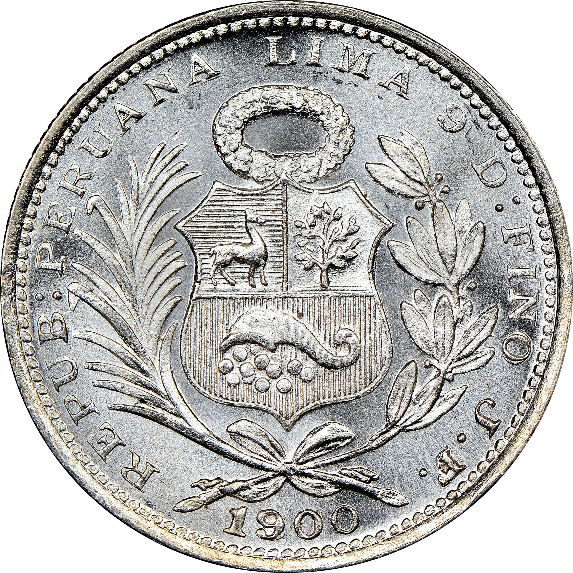 Peru 1/5 Sol KM 205.2 Prices & Values | NGC