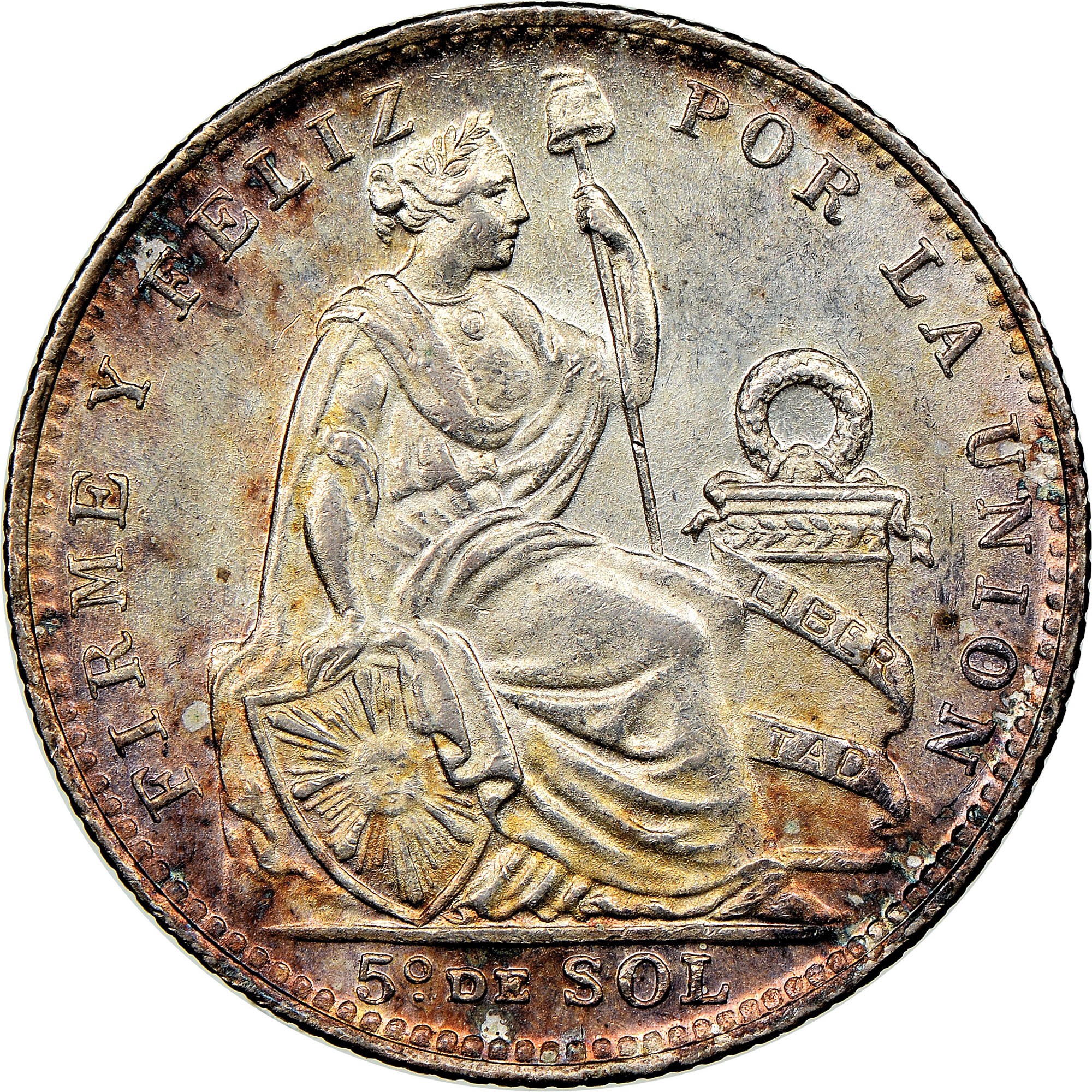 Peru 1/5 Sol KM 205.2 Prices & Values | NGC