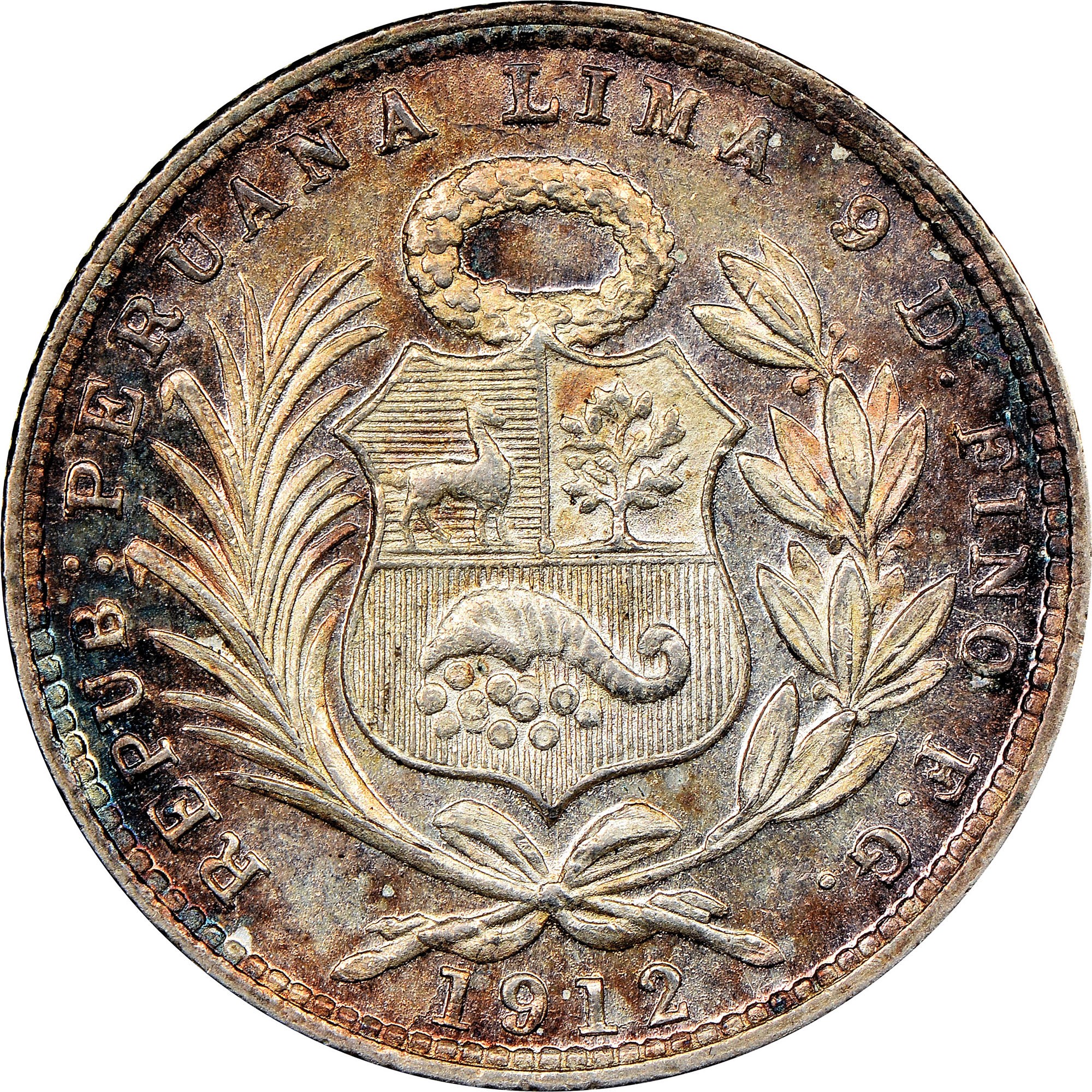 Peru 1/5 Sol KM 205.2 Prices & Values | NGC