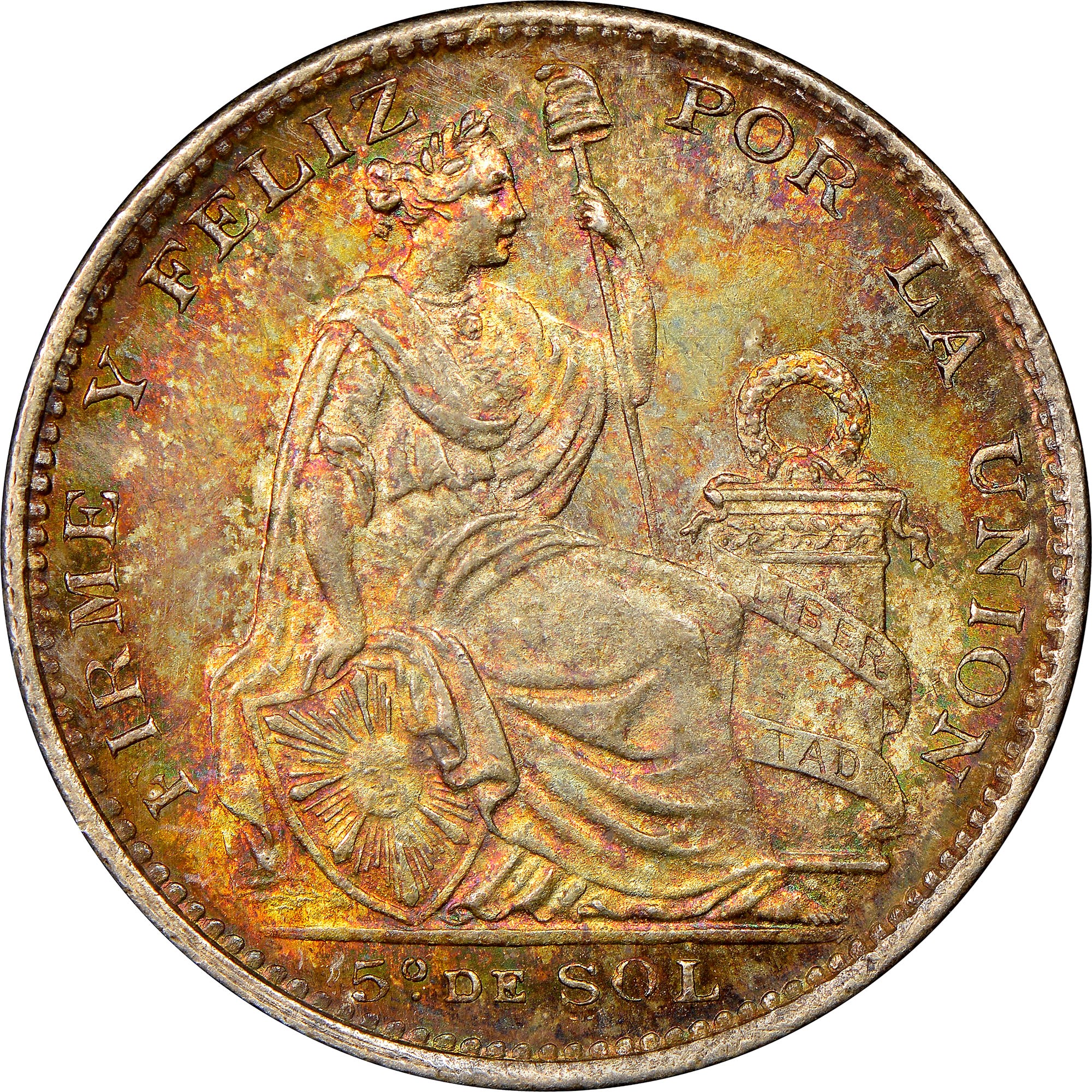 Peru 1/5 Sol KM 205.2 Prices & Values | NGC