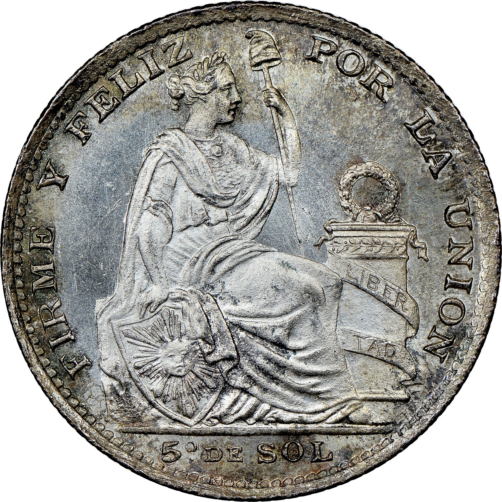Peru 1/5 Sol KM 205.2 Prices & Values | NGC
