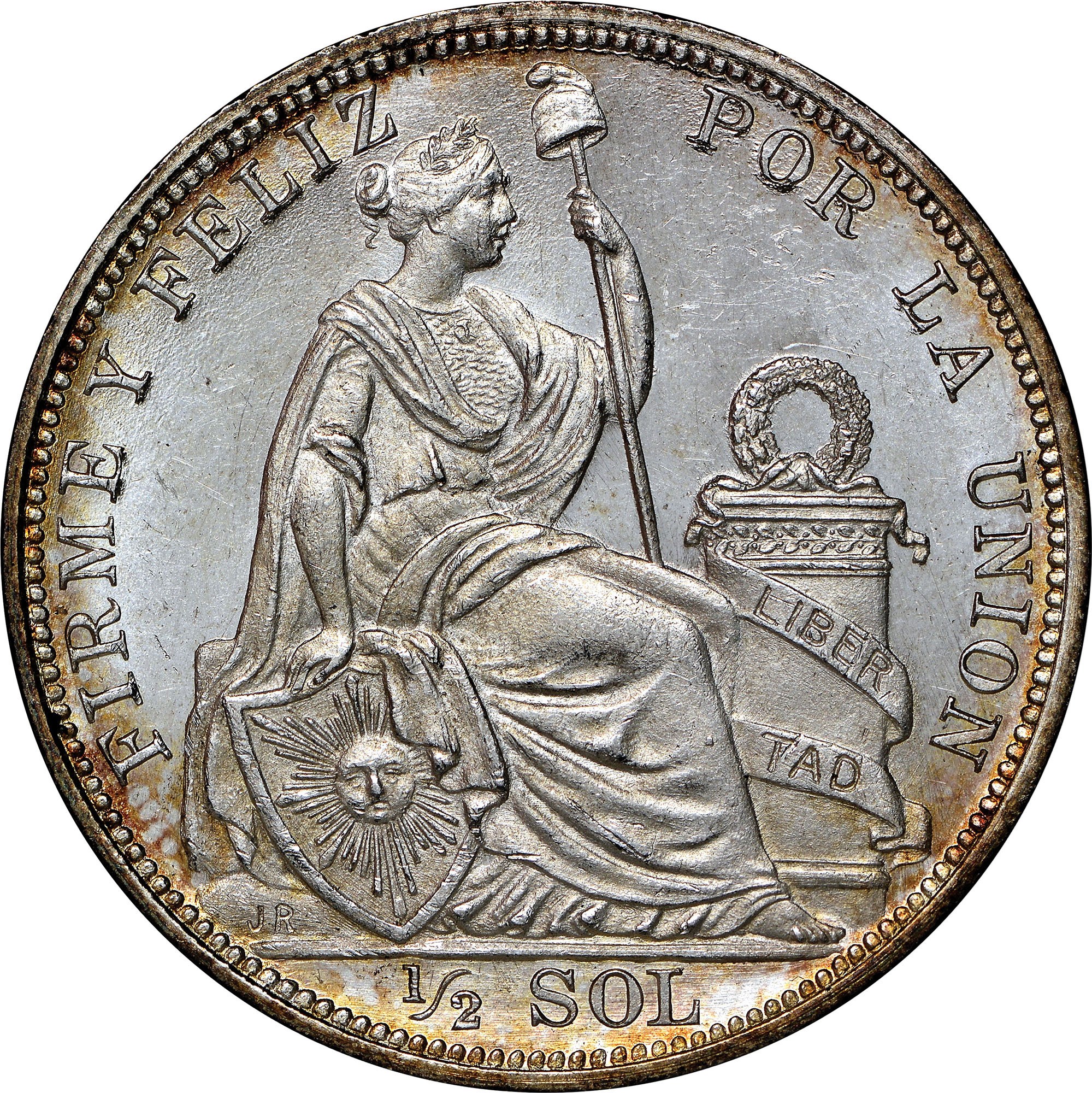Peru 1/2 Sol KM 203 Prices & Values | NGC