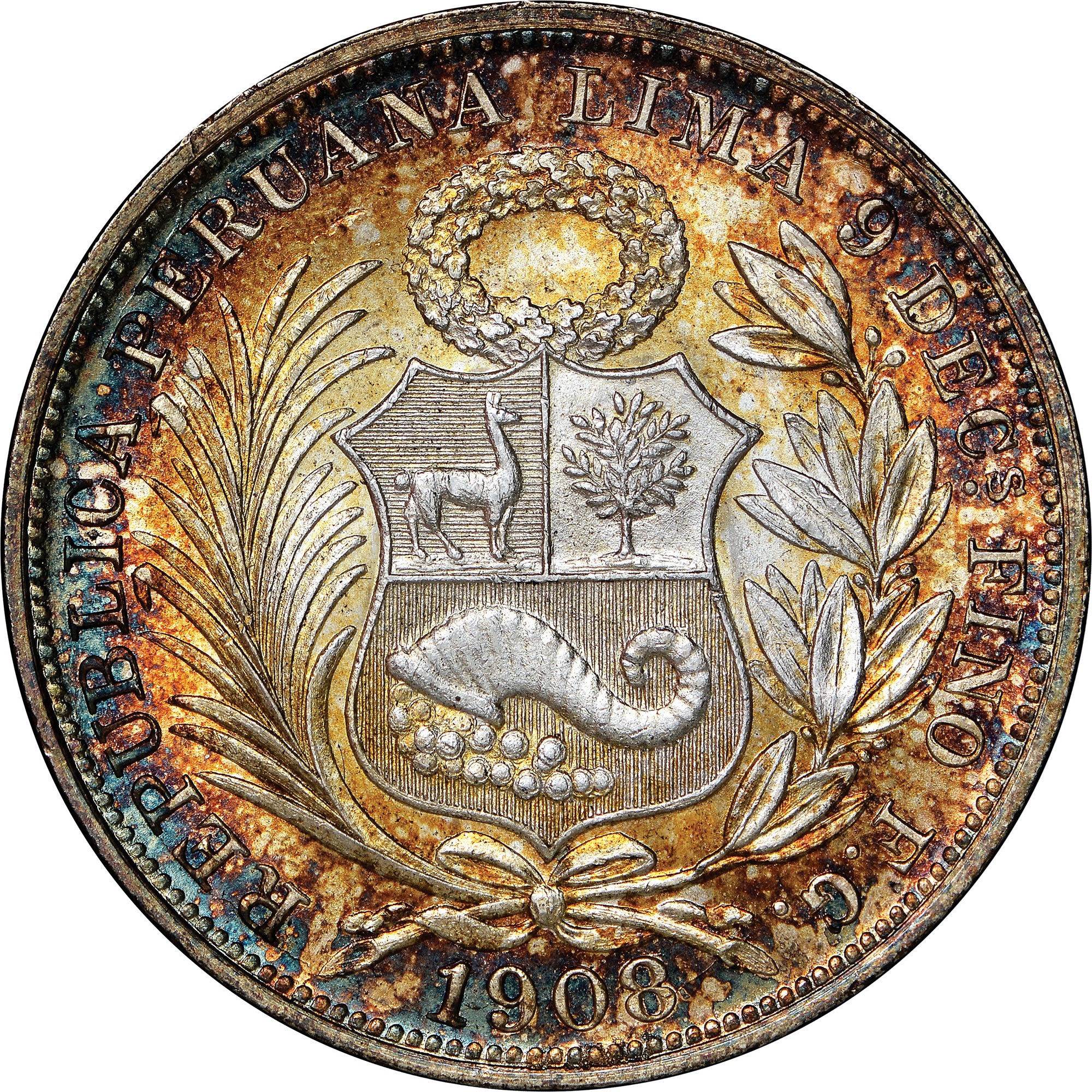 Peru 1/2 Sol KM 203 Prices & Values | NGC