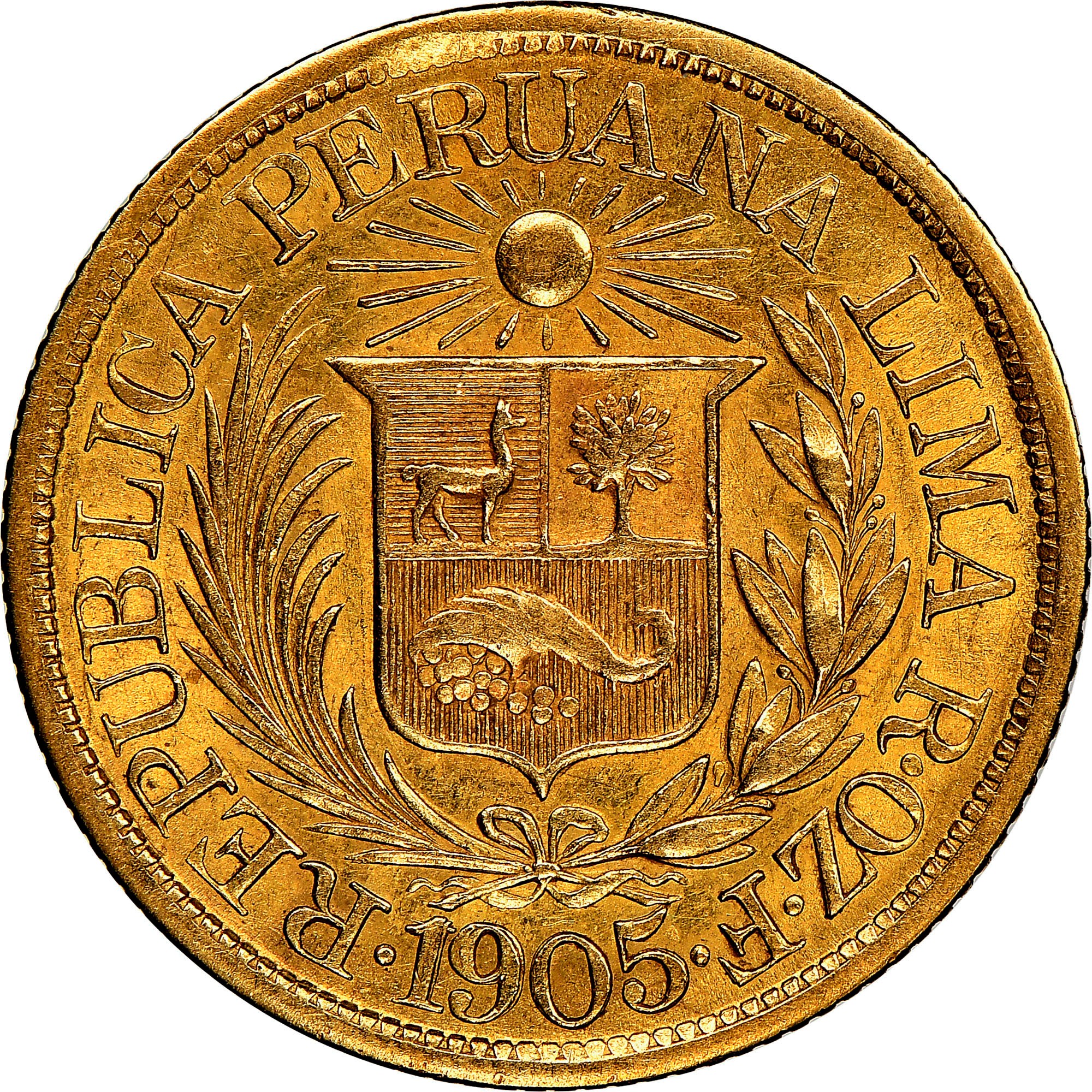 Peru 1/2 Libra KM 209 Prices & Values | NGC