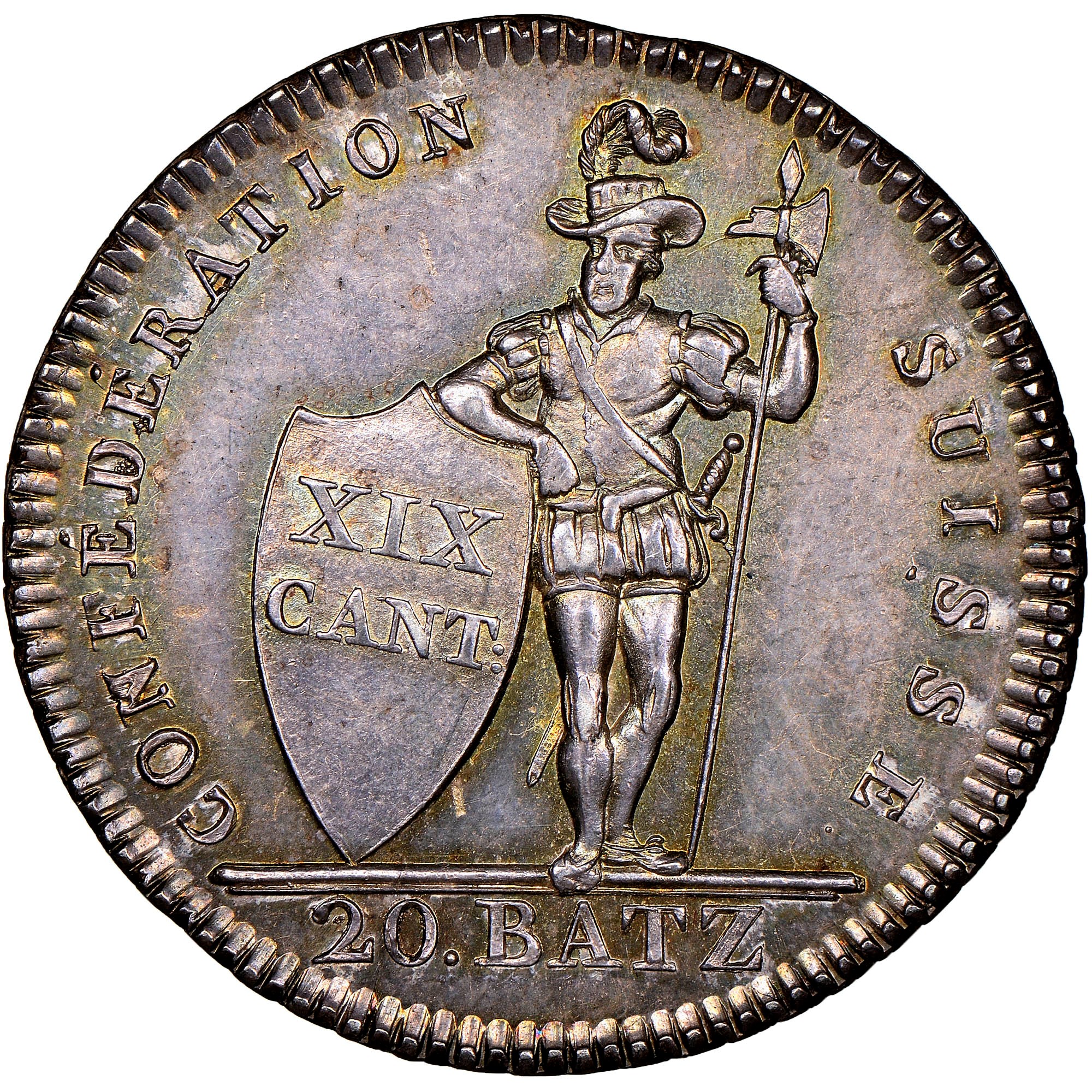 Swiss Cantons VAUD 20 Batzen KM 16 Prices & Values | NGC