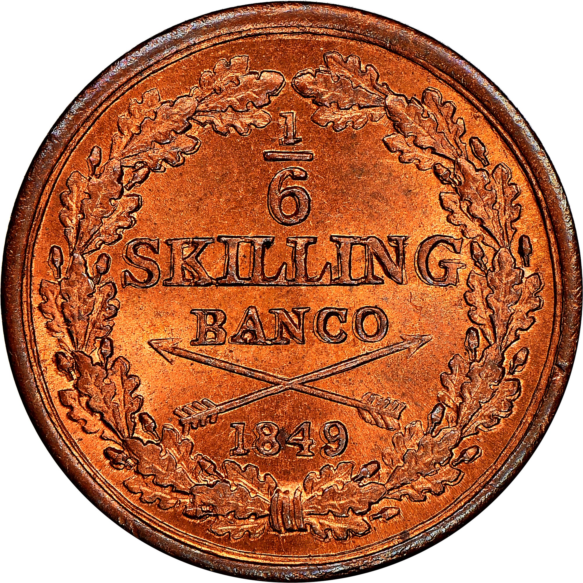 Sweden 1/6 Skilling KM 656 Prices & Values | NGC