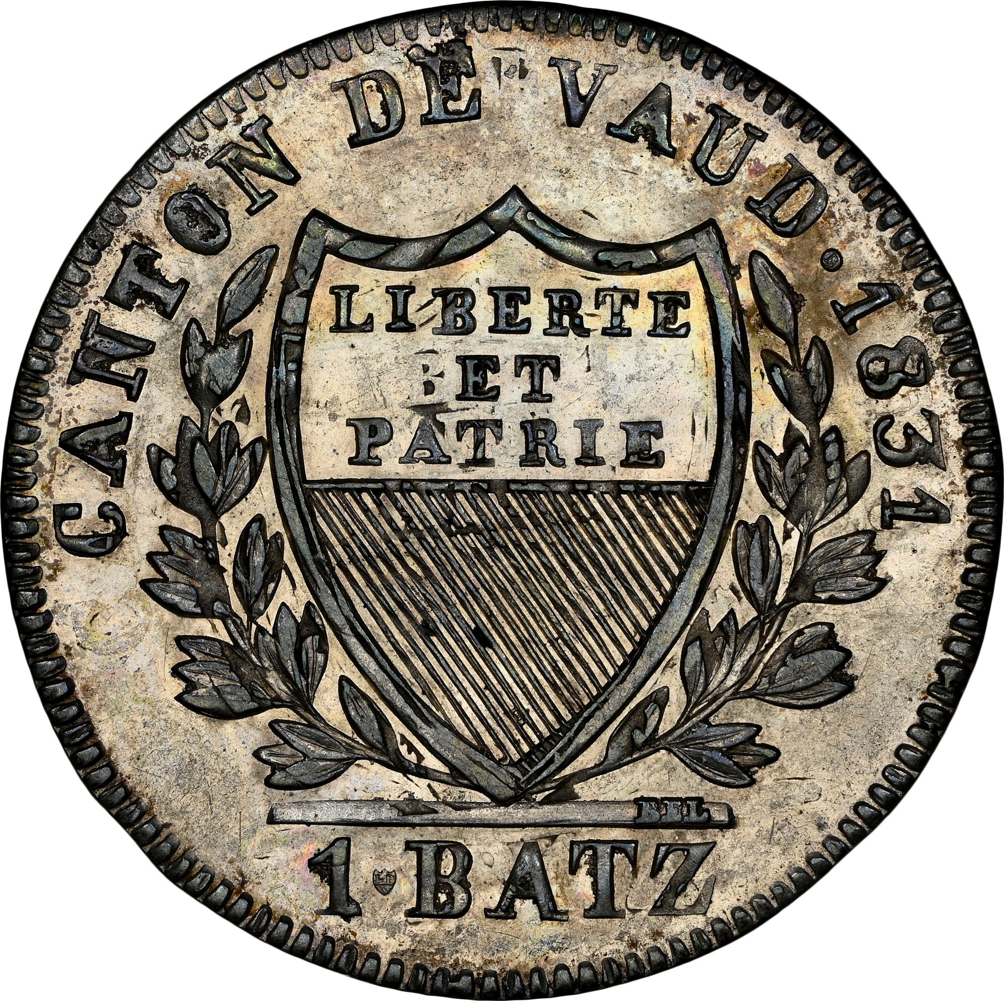 Swiss Cantons VAUD Batzen-10 Rappen KM 20 Prices & Values | NGC