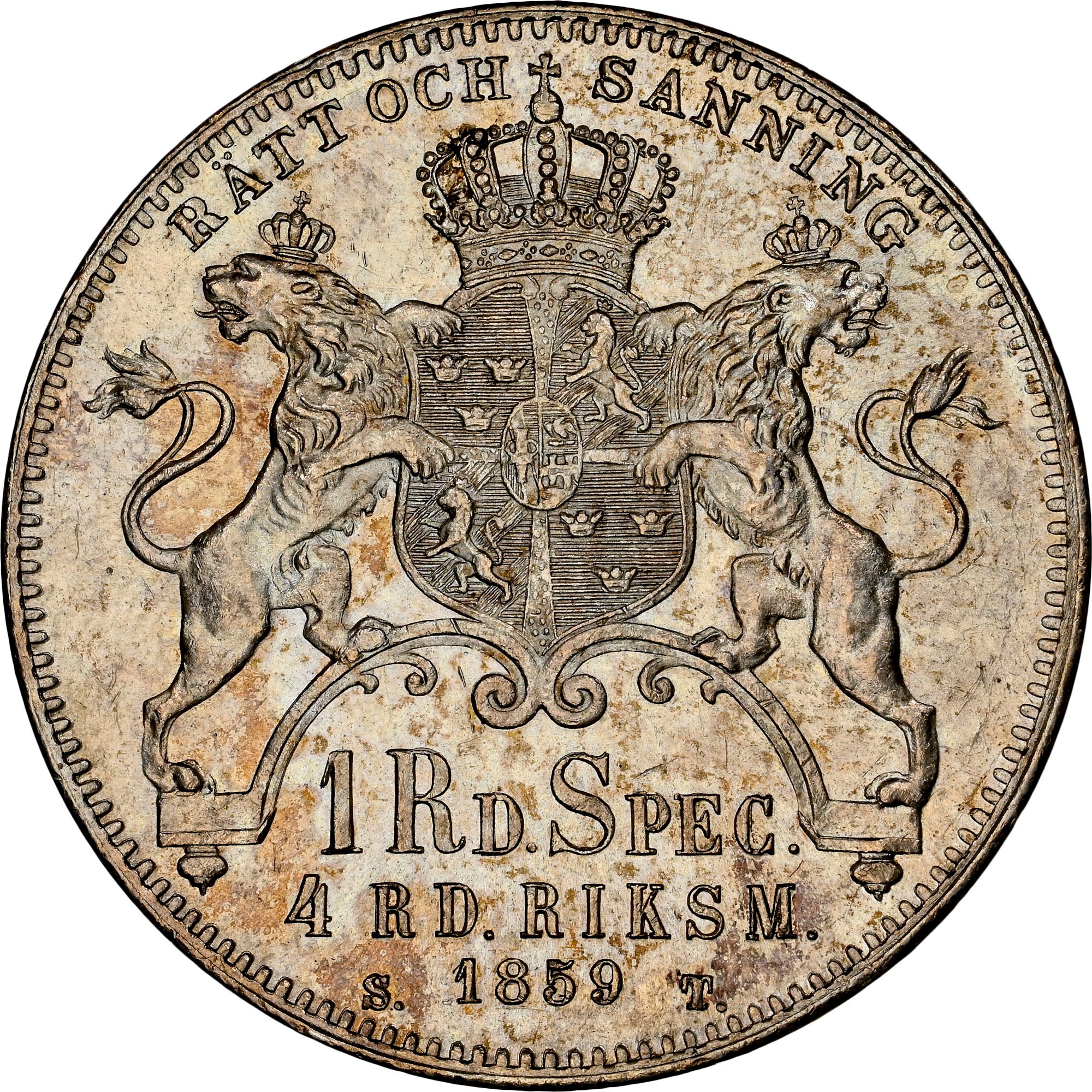 Sweden Riksdaler Specie KM 689 Prices & Values | NGC