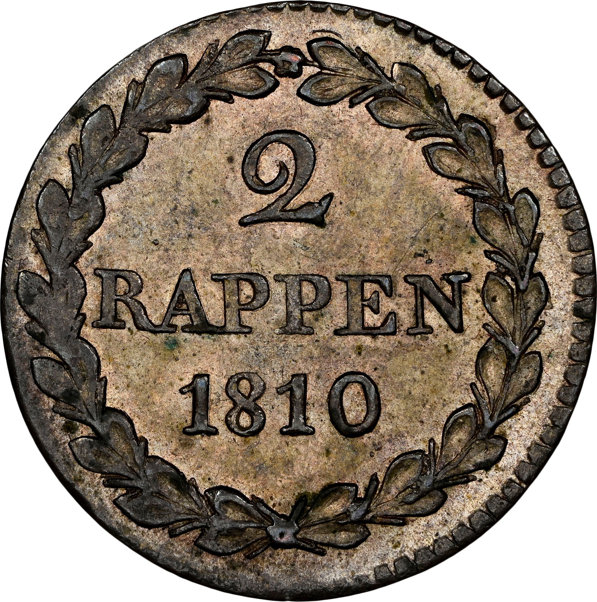 Swiss Cantons BASEL 2 Rappen KM 202 Prices & Values | NGC