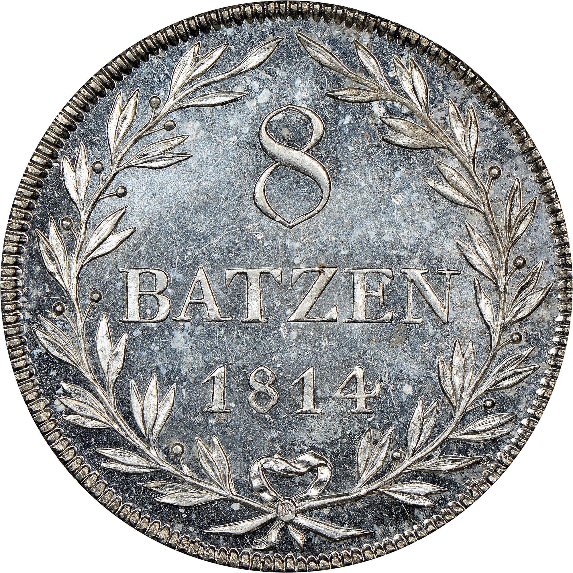 Swiss Cantons ZURICH 8 Batzen KM 184 Prices & Values | NGC