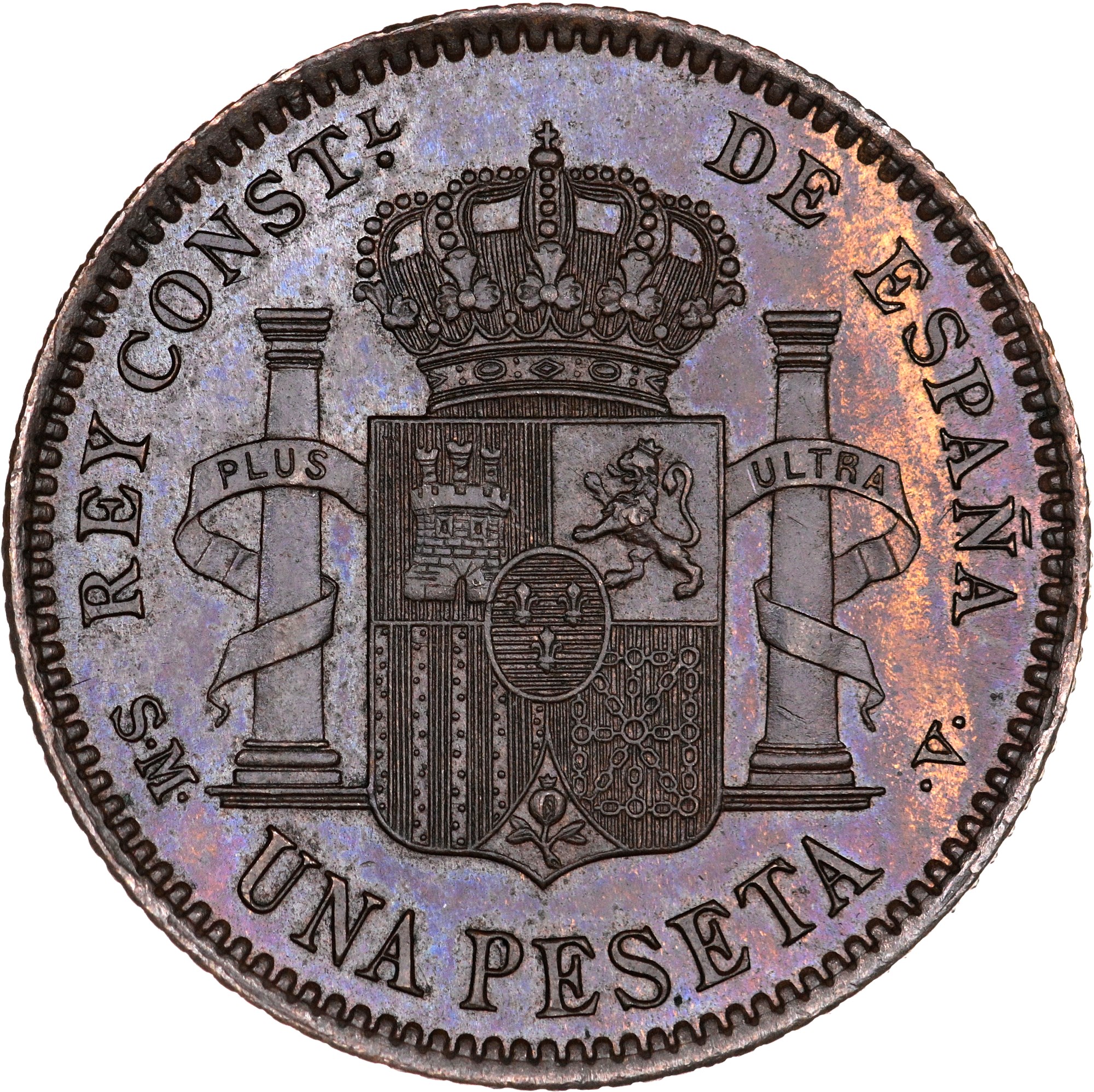 Spain Peseta KM 721 Prices & Values | NGC